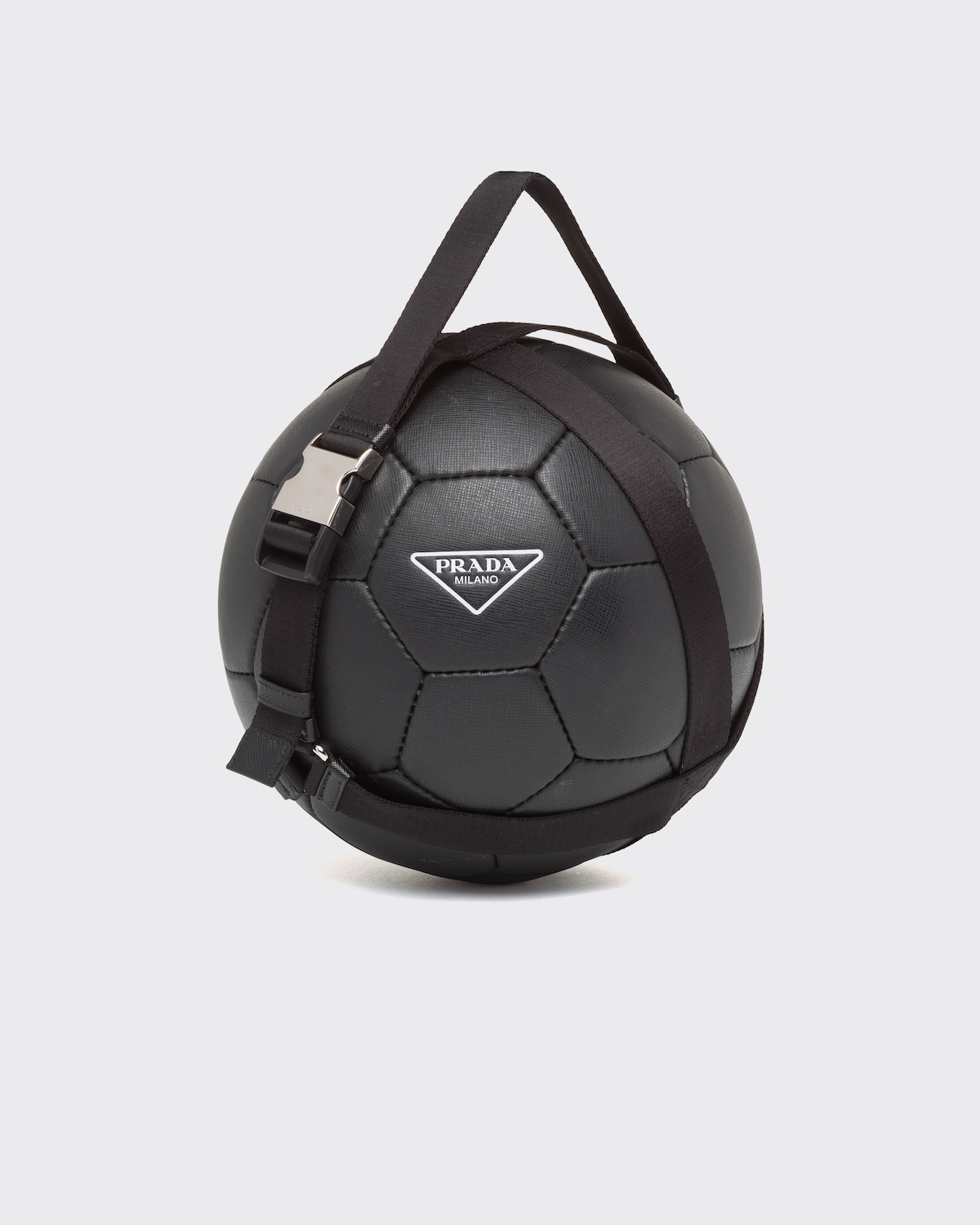 Black Saffiano Leather Soccer Ball | PRADA