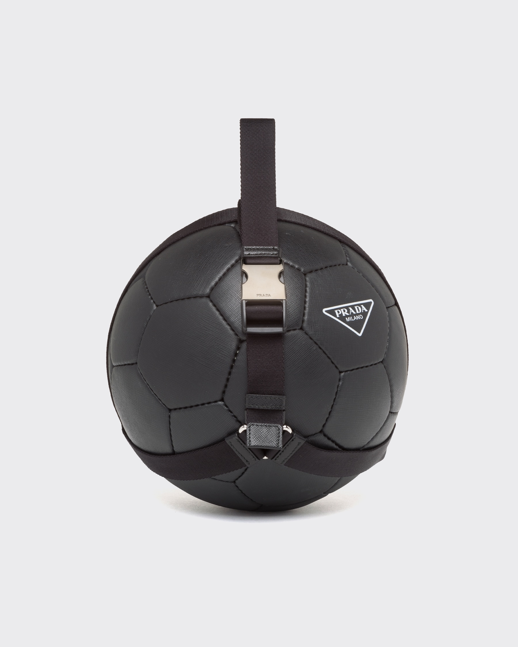 Black Saffiano Leather Soccer Ball | PRADA