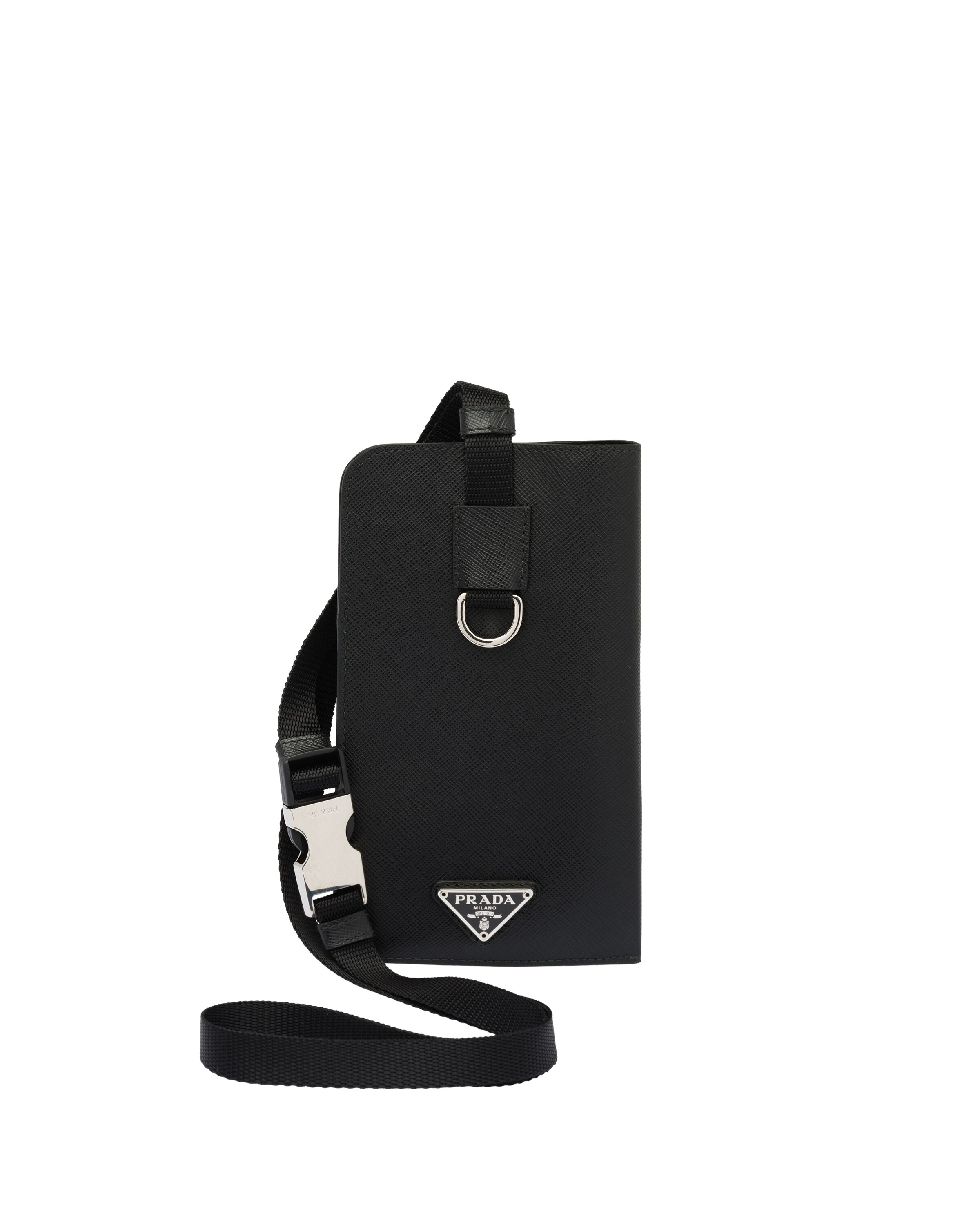Black Saffiano Leather Cellphone Case | Prada