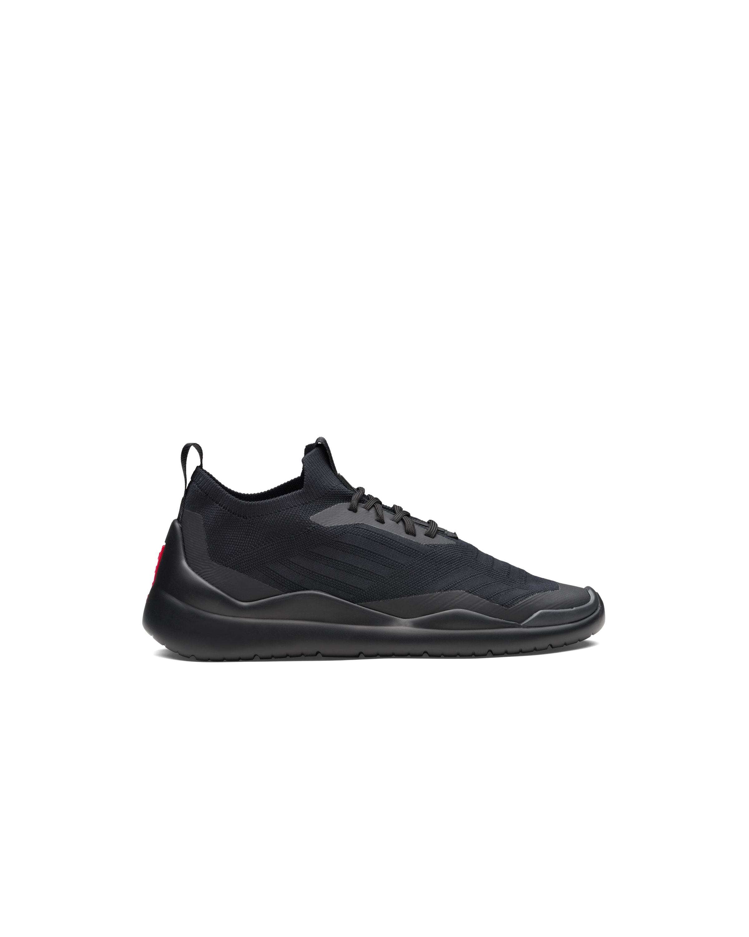 Black Linea Rossa Toblach Techno Knit LR sneakers | Prada