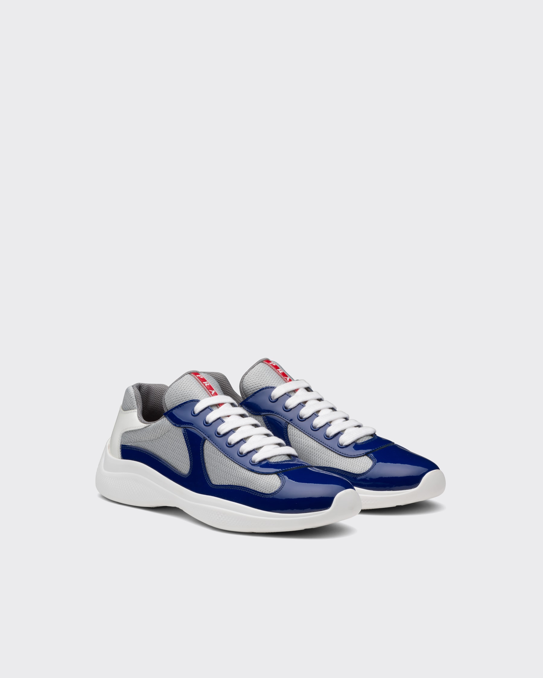 Ink Blue/white Prada America's Cup Sneakers | PRADA