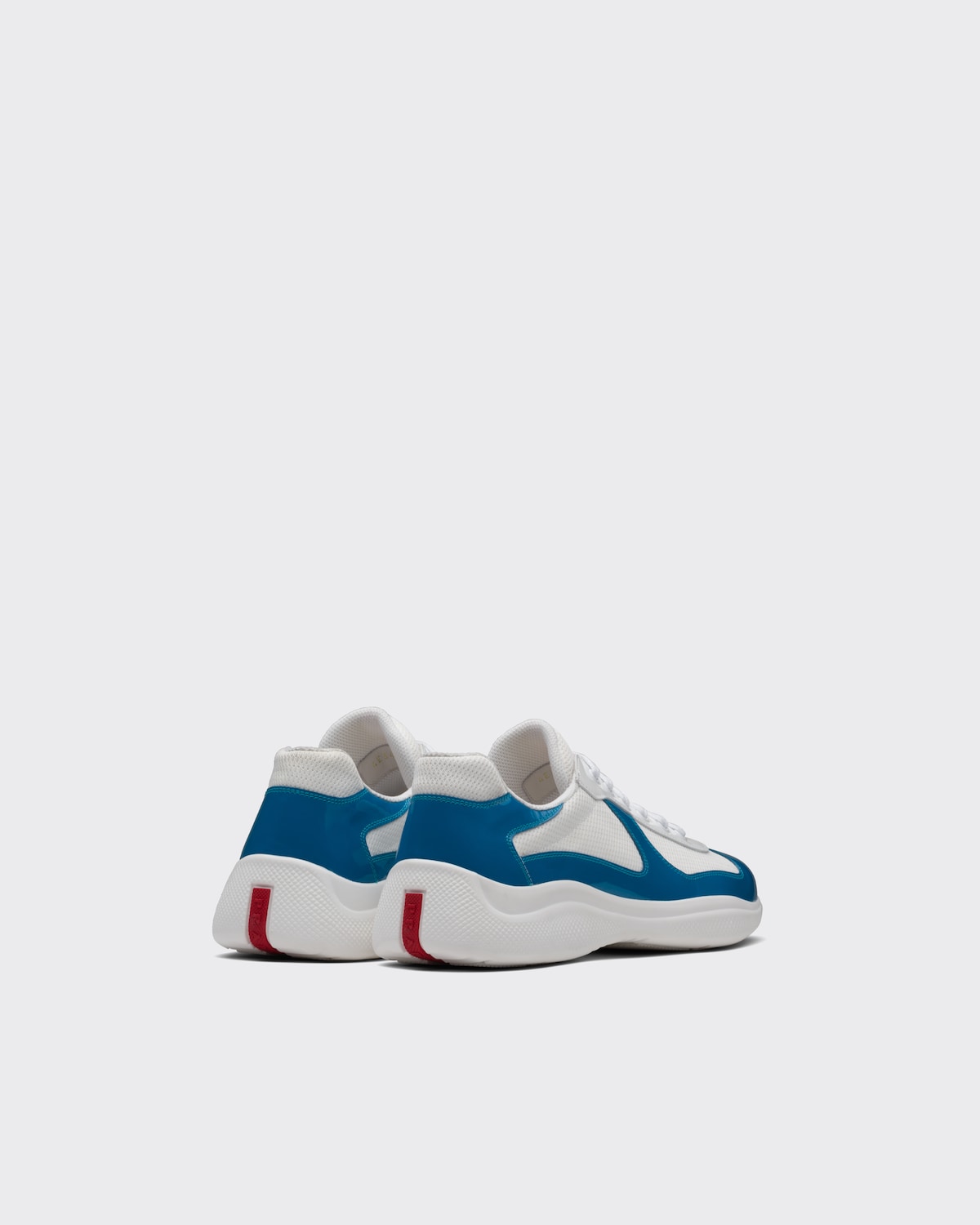 Light Blue/white Prada America's Cup Sneakers | PRADA