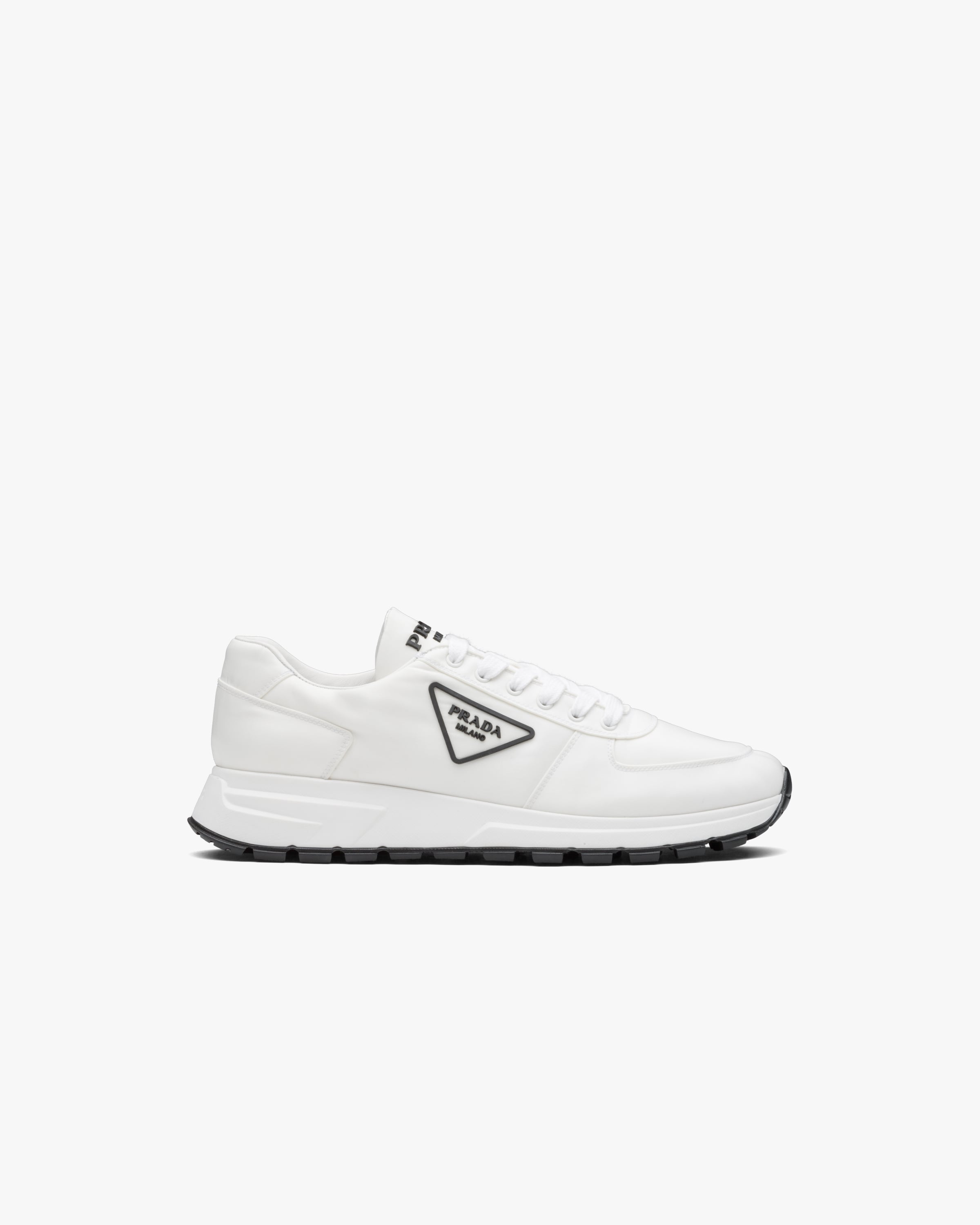 White Prada PRAX 01 lace-up sneakers | Prada