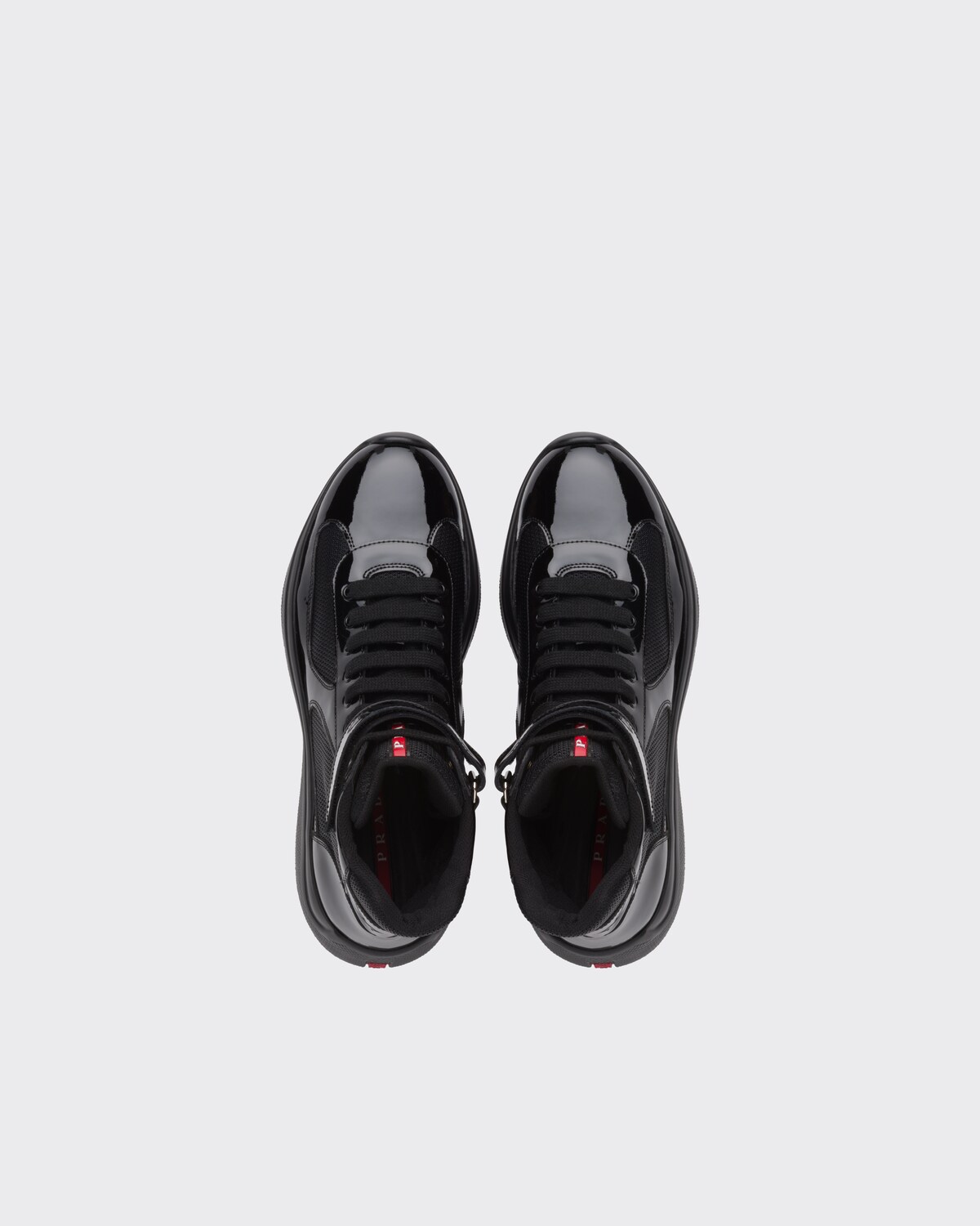 Black Prada America’s Cup High-top Sneakers | PRADA