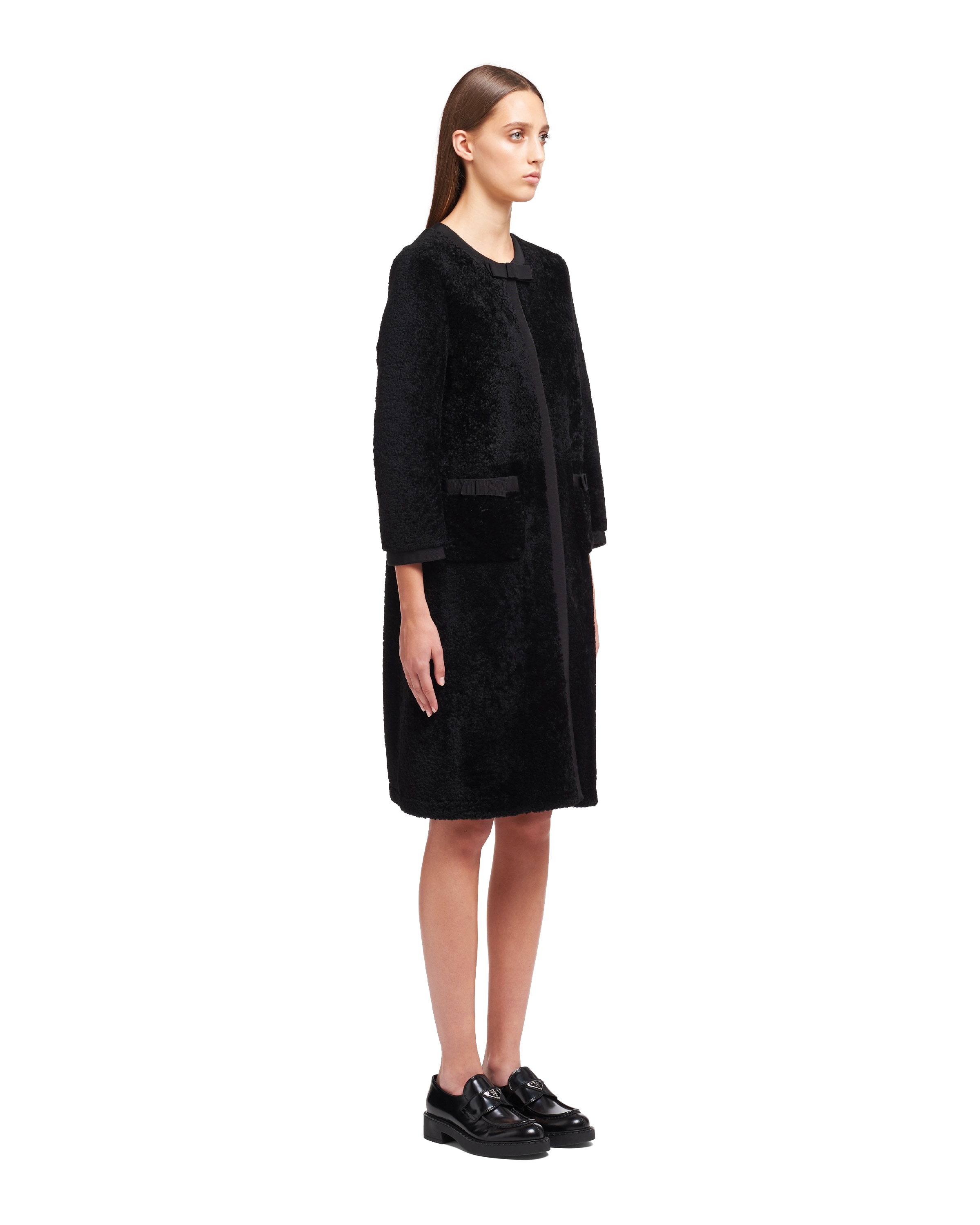 Black Sheepskin coat | Prada