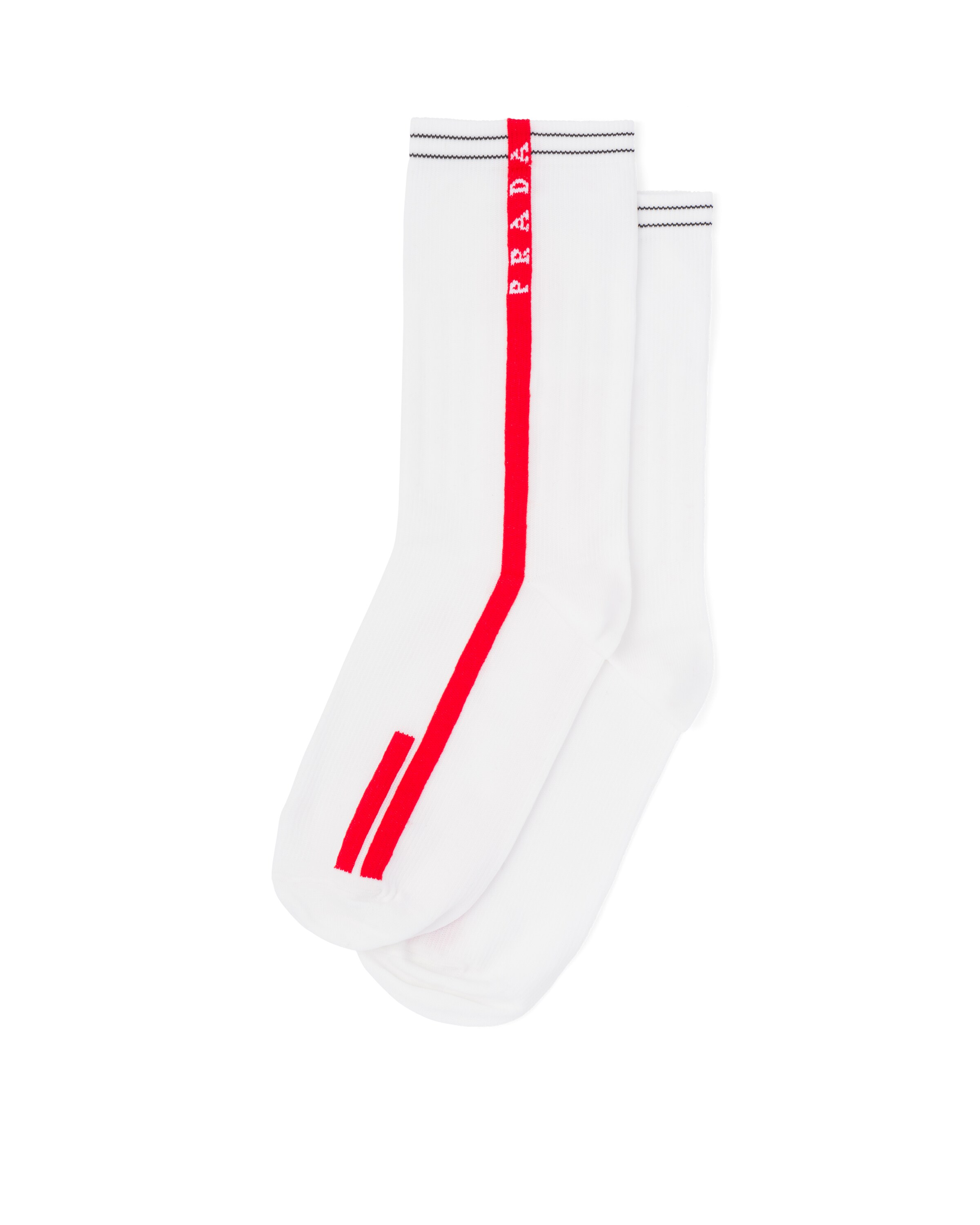 White Polyester socks | Prada