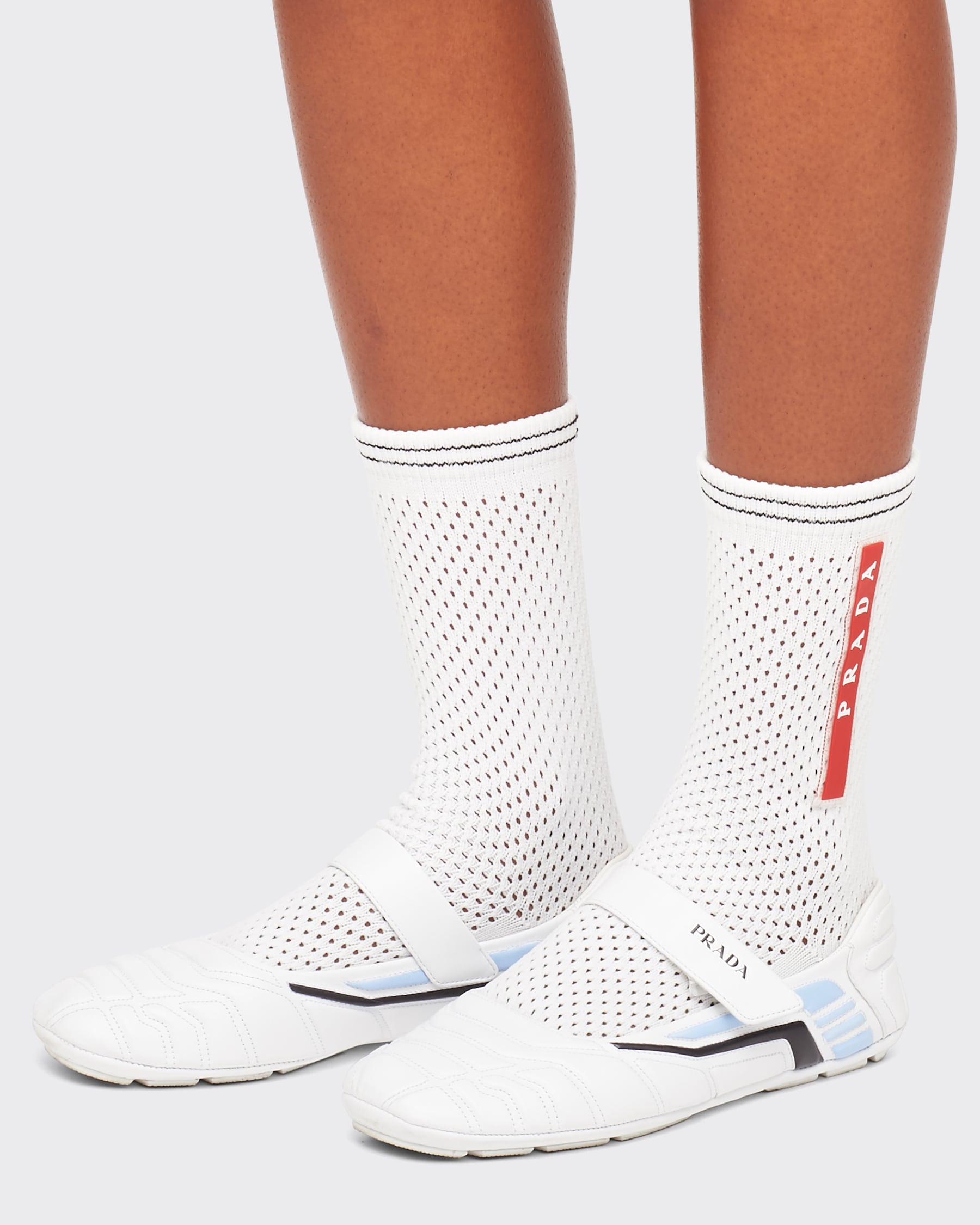 White Polyester Socks | PRADA