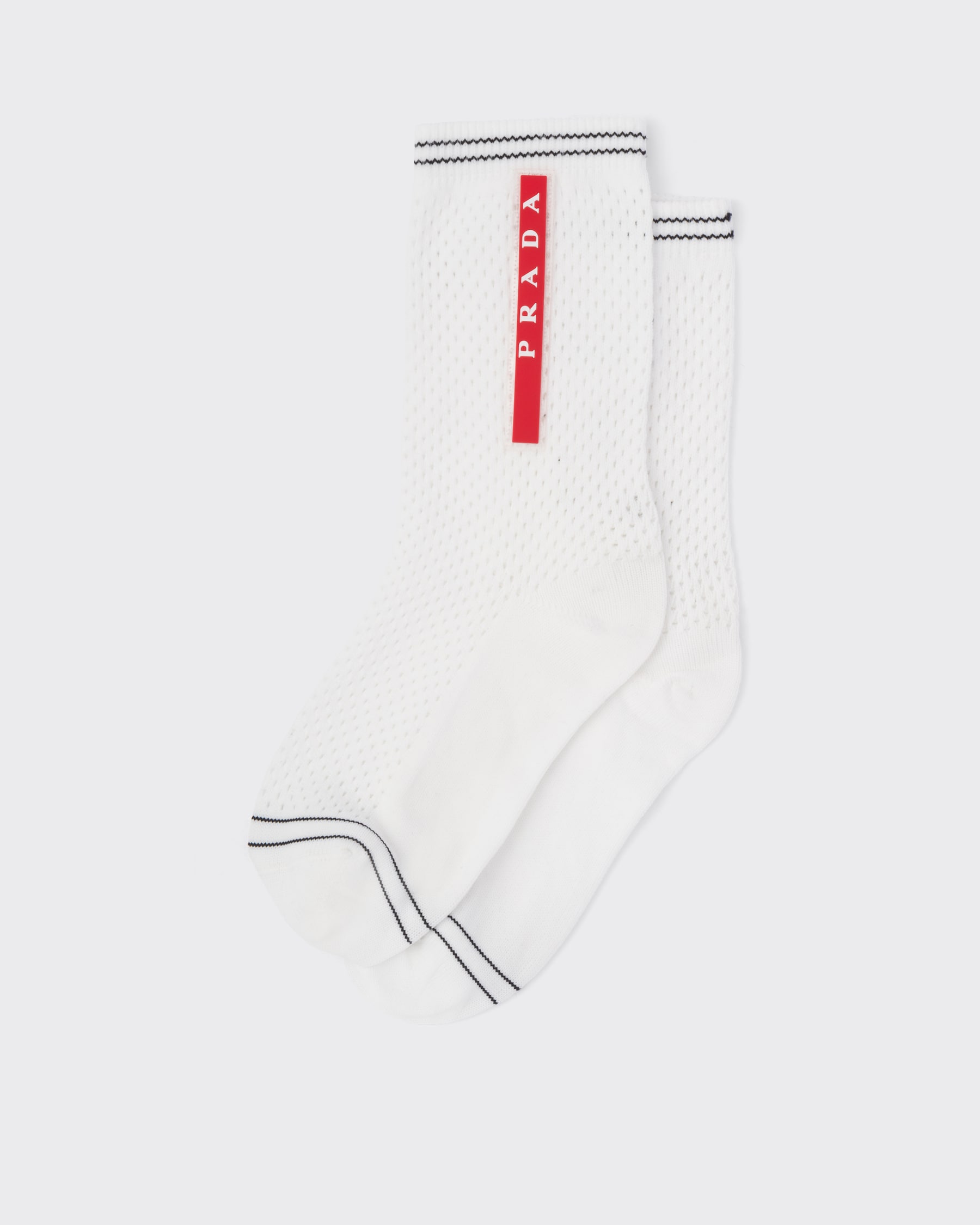 White Polyester Socks | PRADA