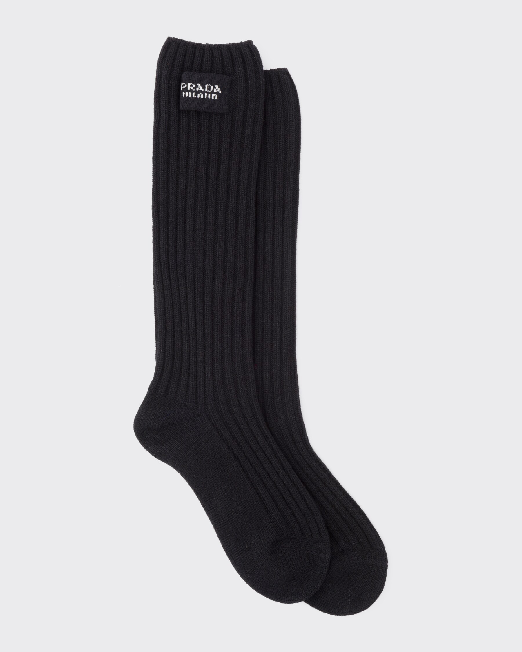 Black Wool And Cashmere Socks | PRADA