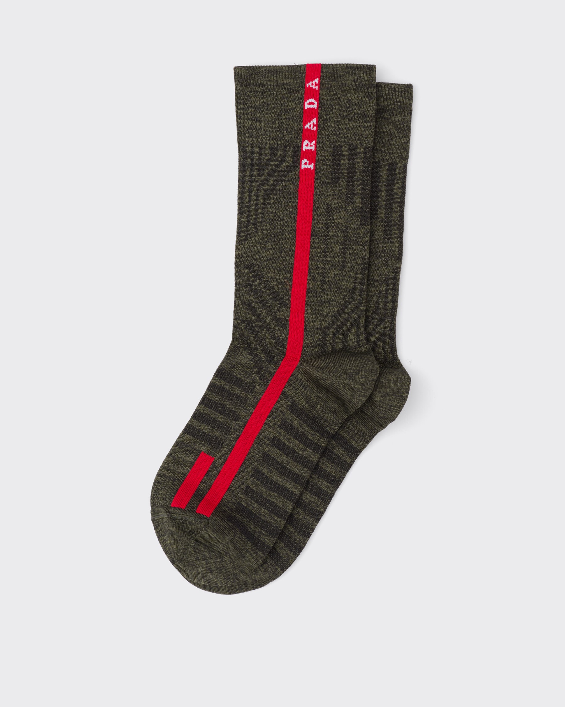 Military Melange Polyester Socks | PRADA