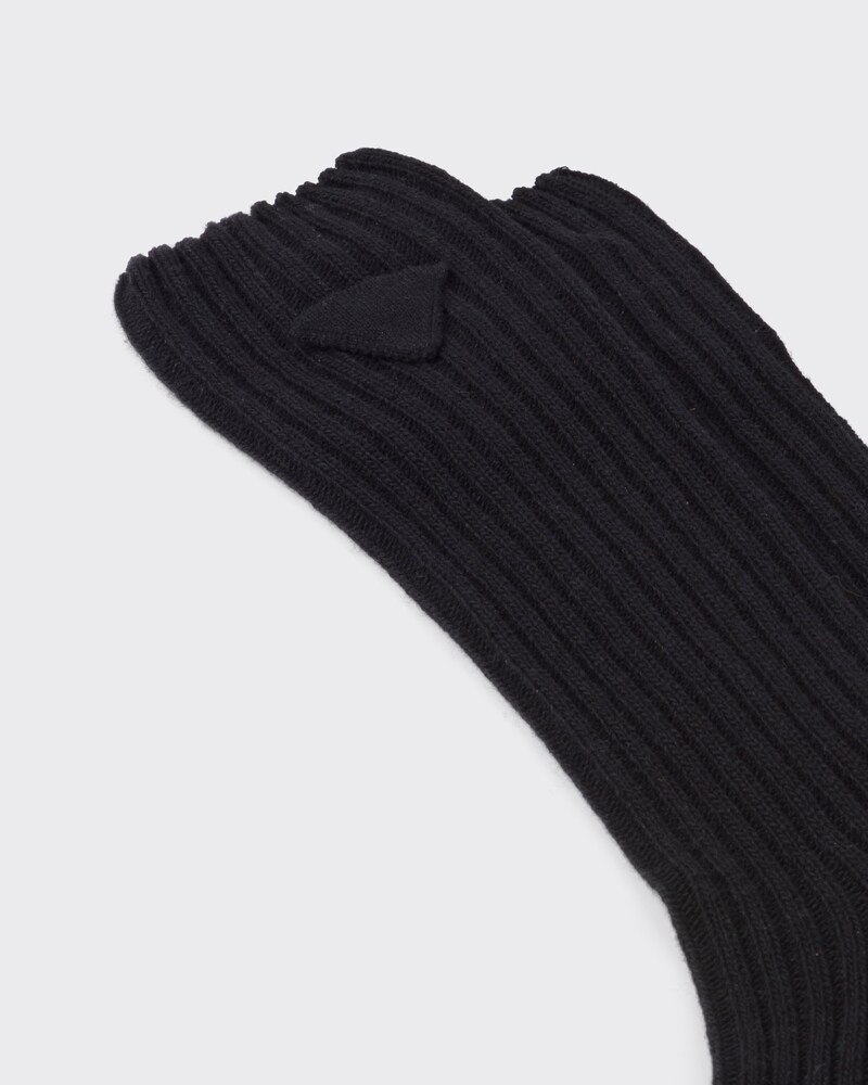Black Wool And Cashmere Socks | PRADA