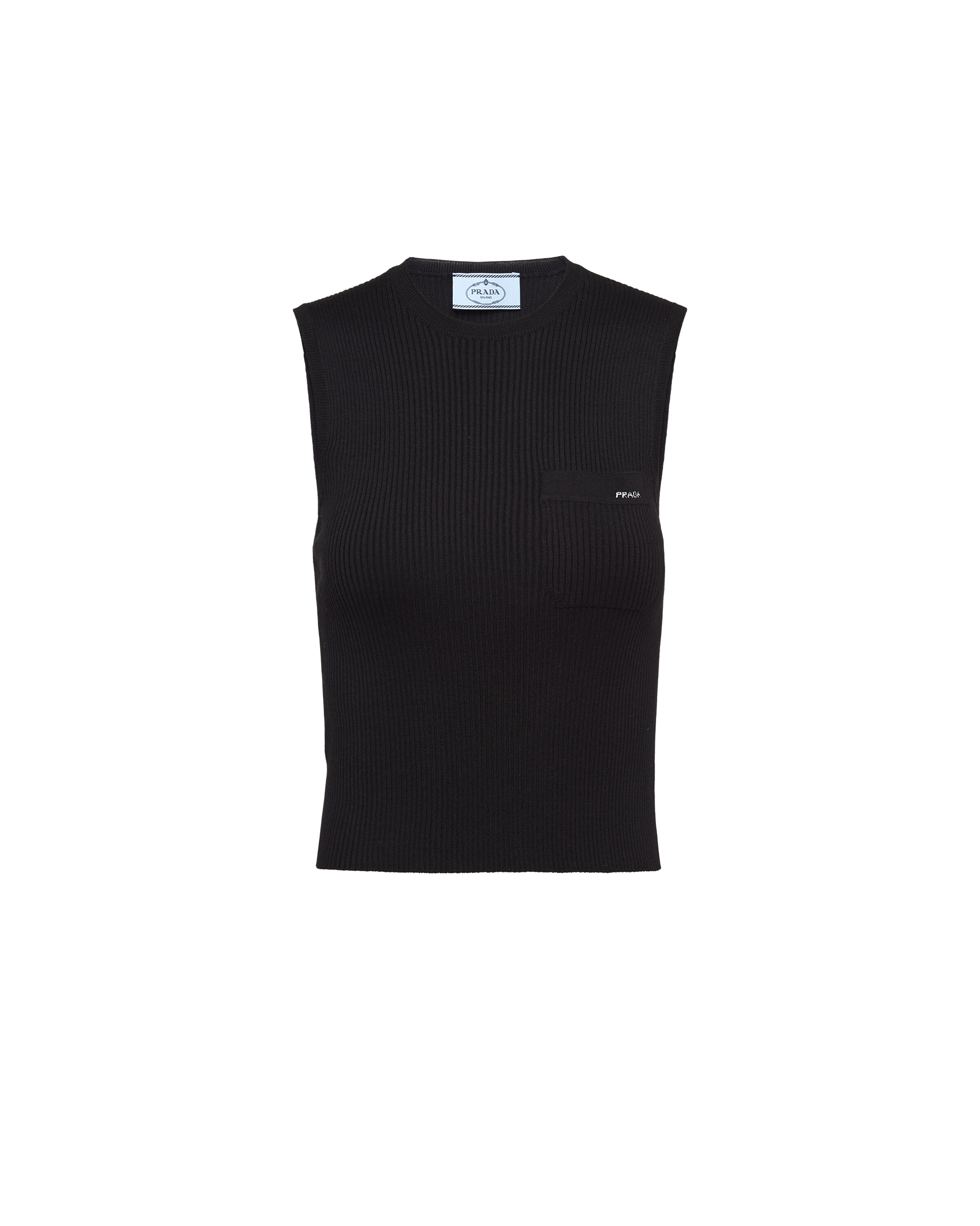 Wool and silk tank top | Prada
