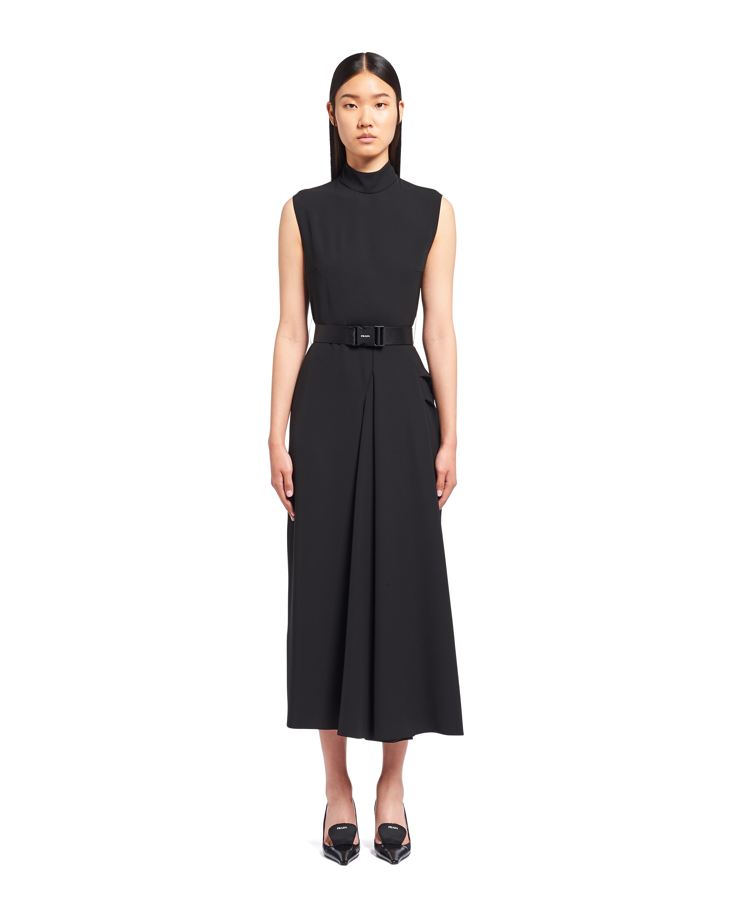 Technical broadcloth dress | Prada