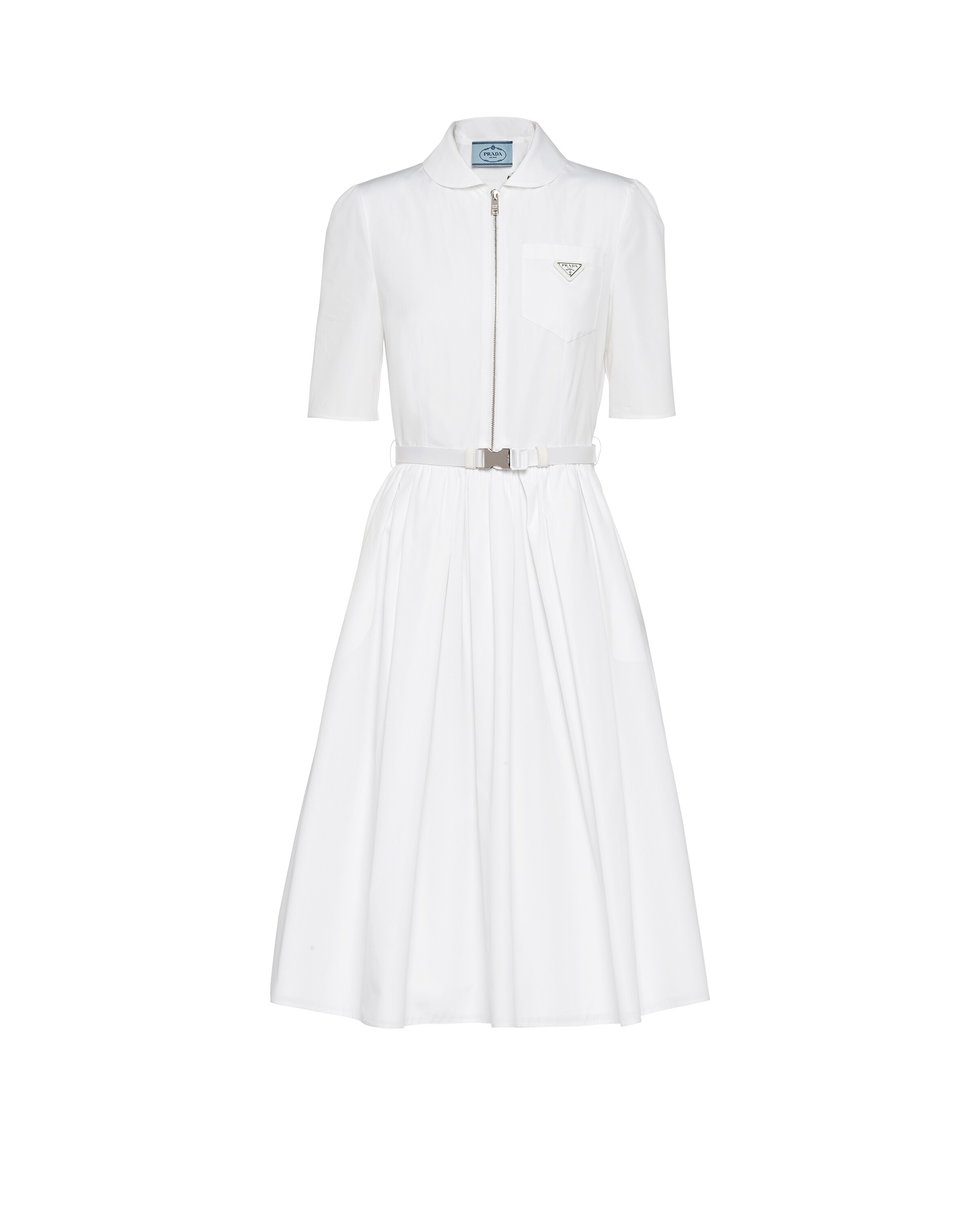 White Poplin dress | Prada