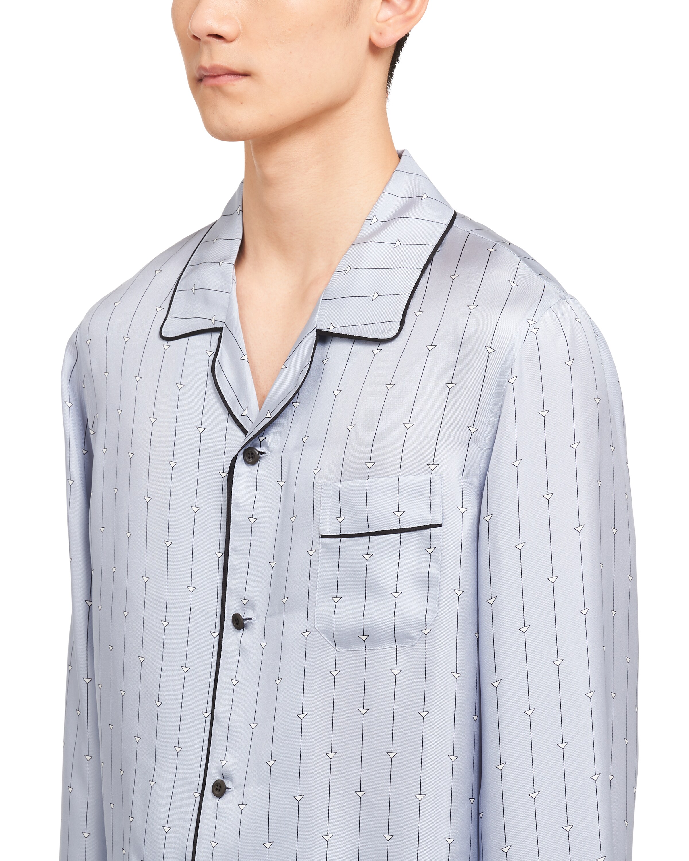 Silk twill pajamas | Prada