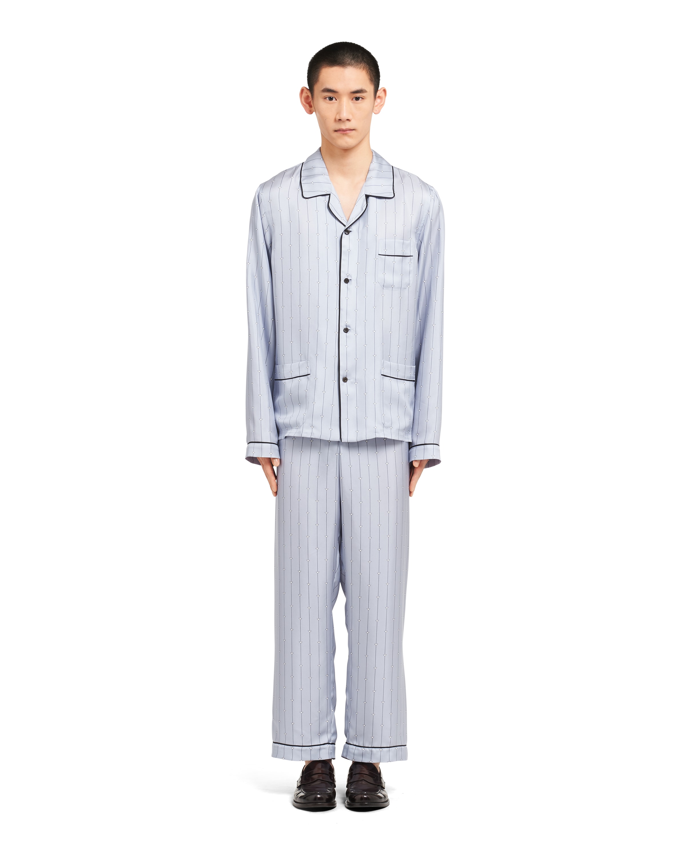 Silk twill pajamas | Prada