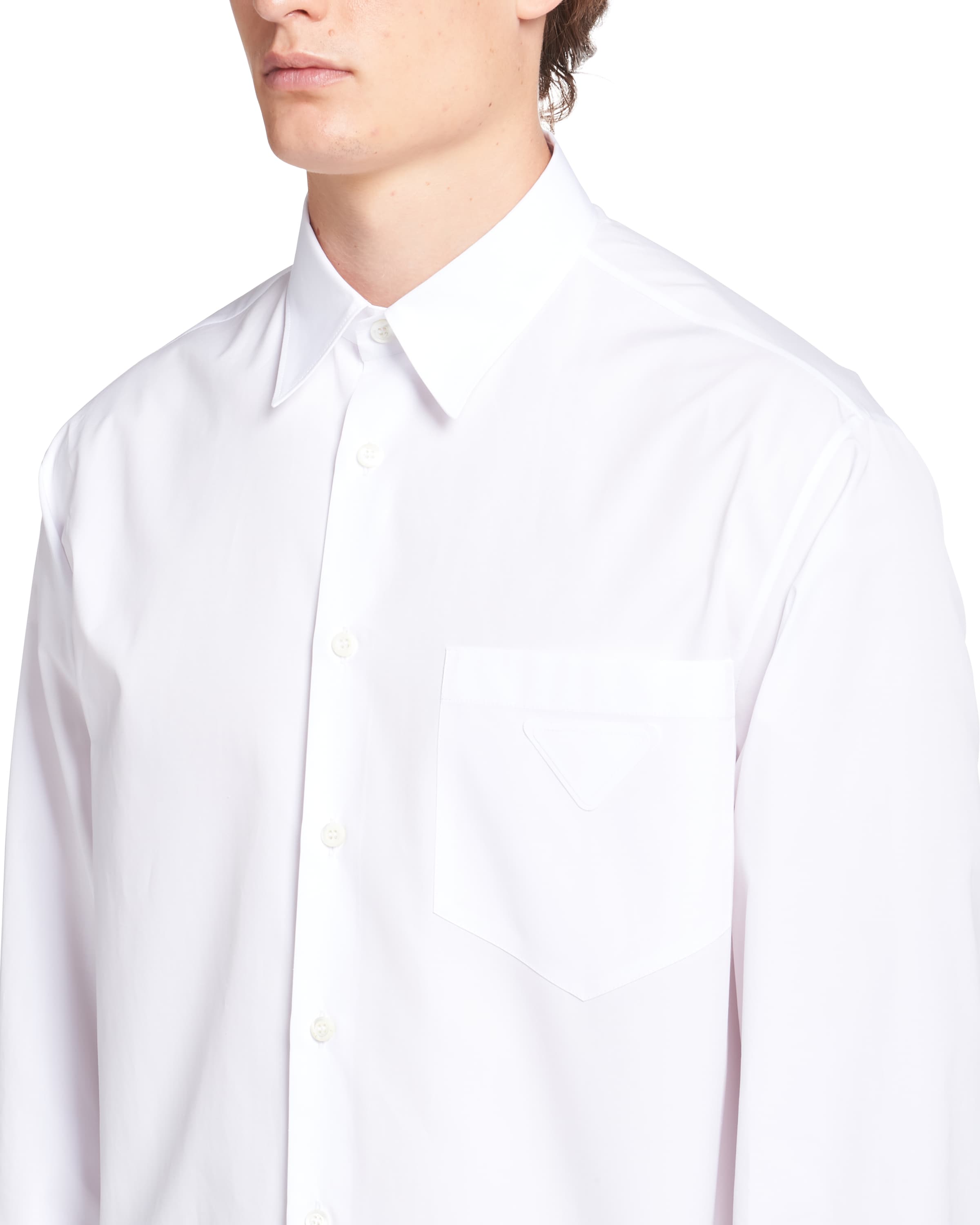 Camicia in cotone Bianco | Prada