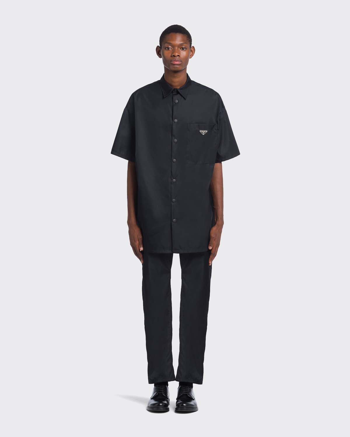 Black Oversized Re-nylon Shirt | PRADA