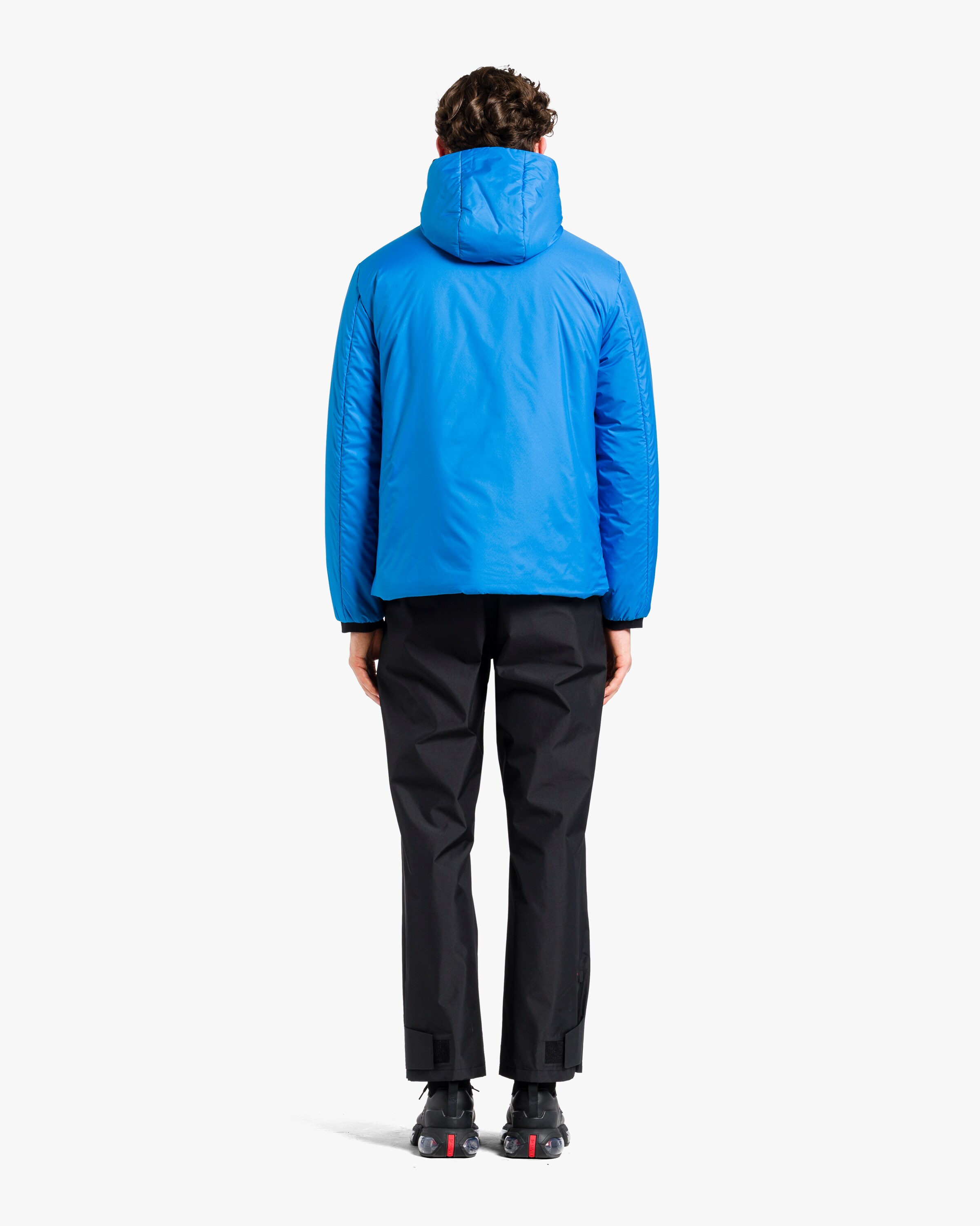 Light Blue Light Polyester padded jacket | Prada