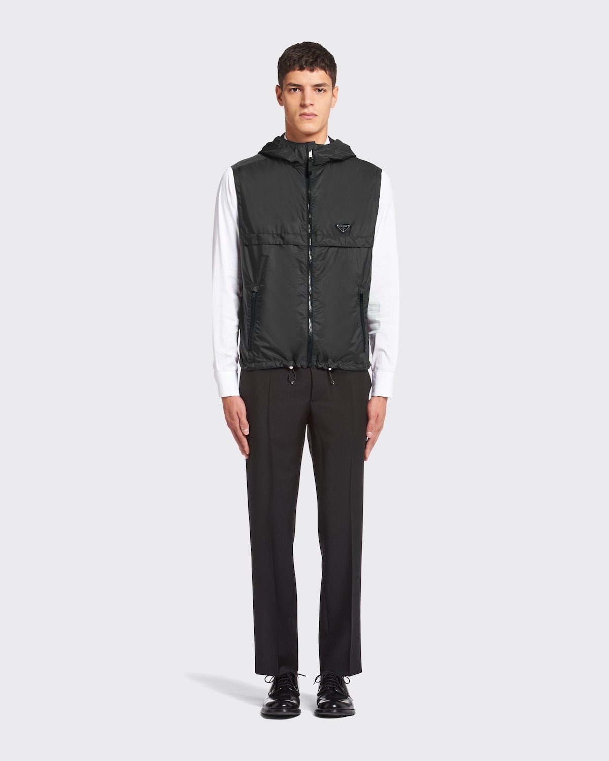 Black/iron Gray Re-nylon Vest | PRADA