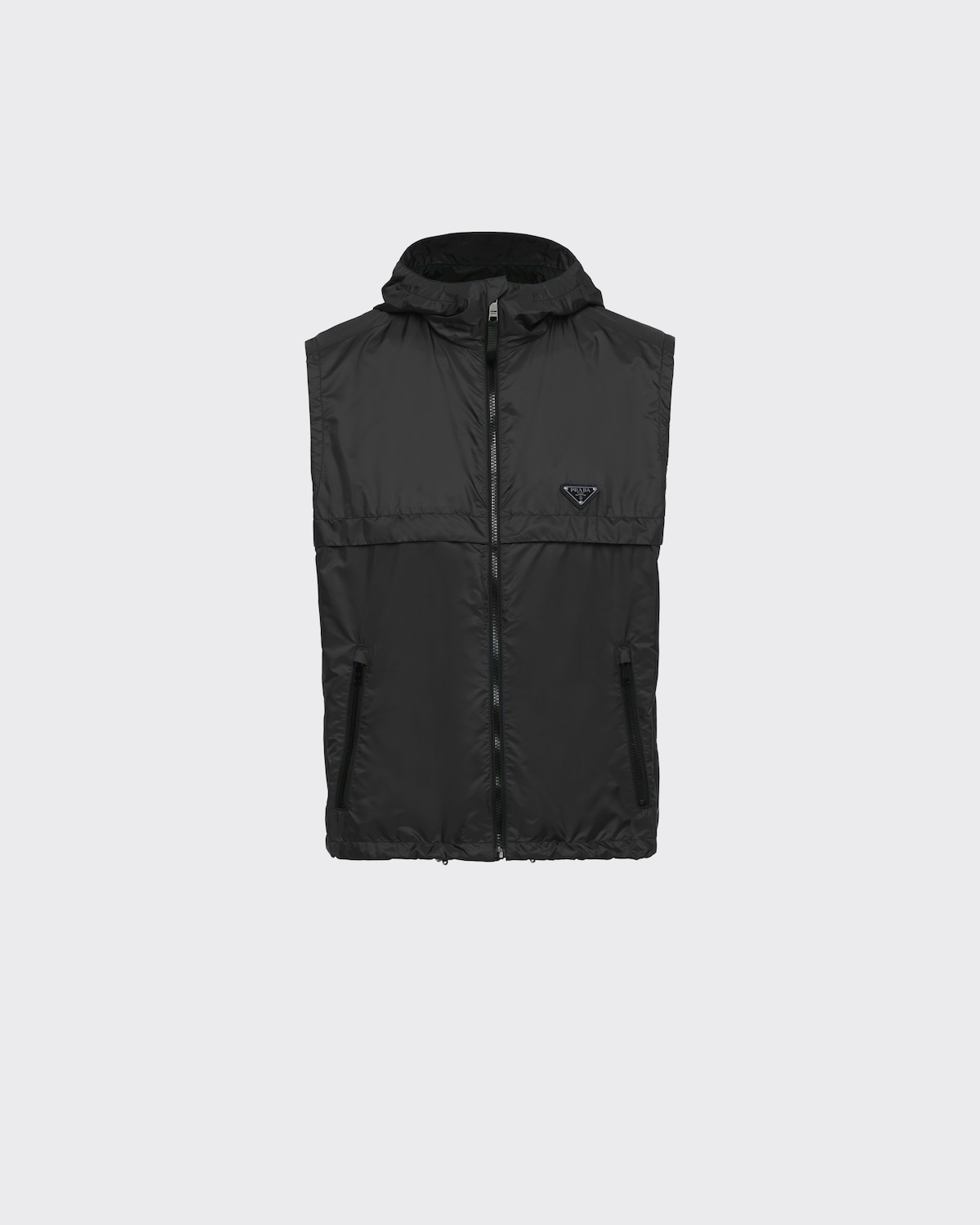 Black/iron Gray Re-nylon Vest | PRADA