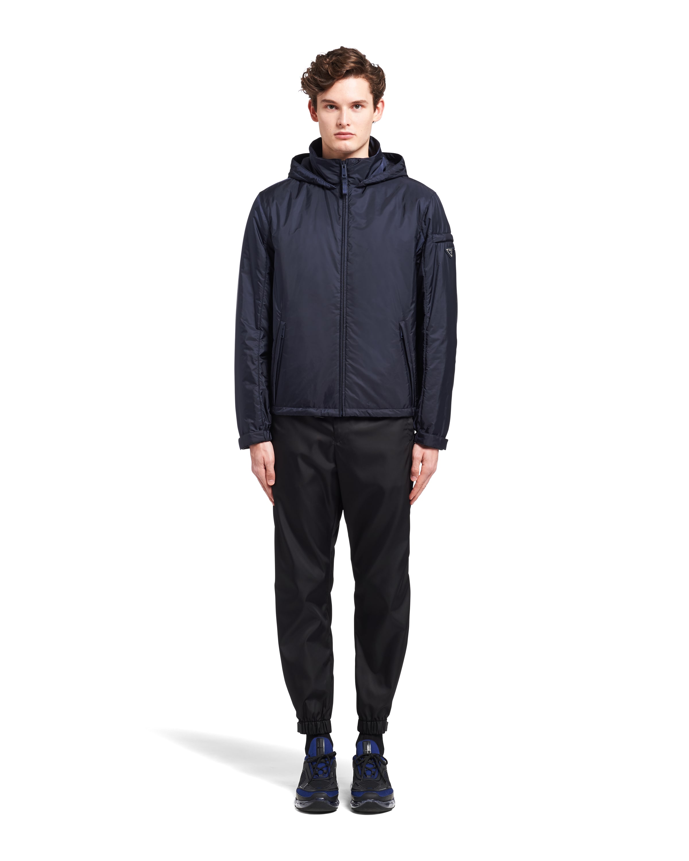 Navy Re-Nylon padded jacket | Prada