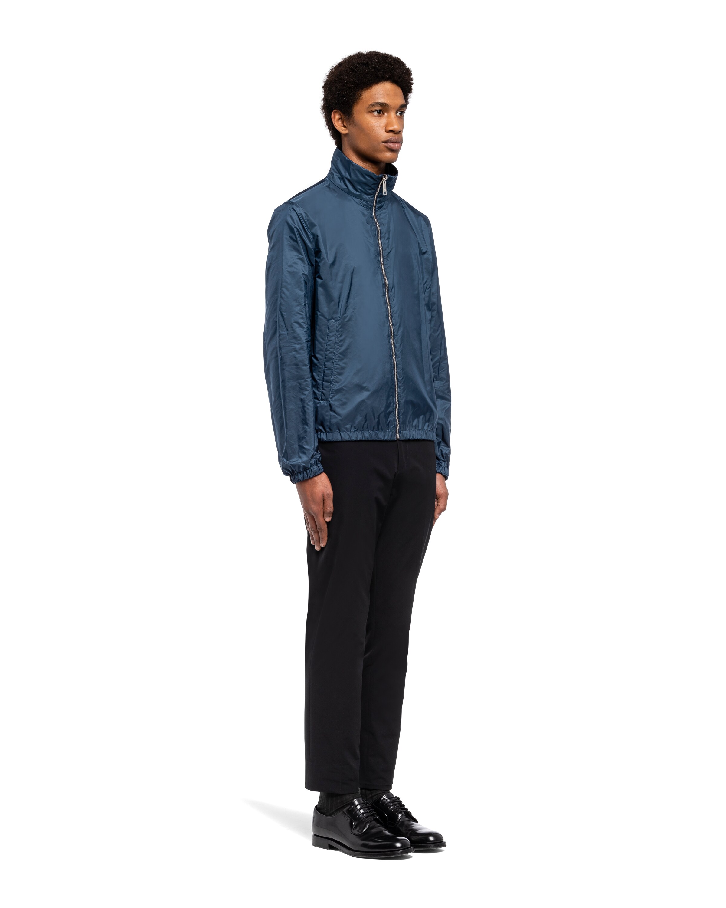 Navy/uniform Gray Re-Nylon blouson jacket | Prada