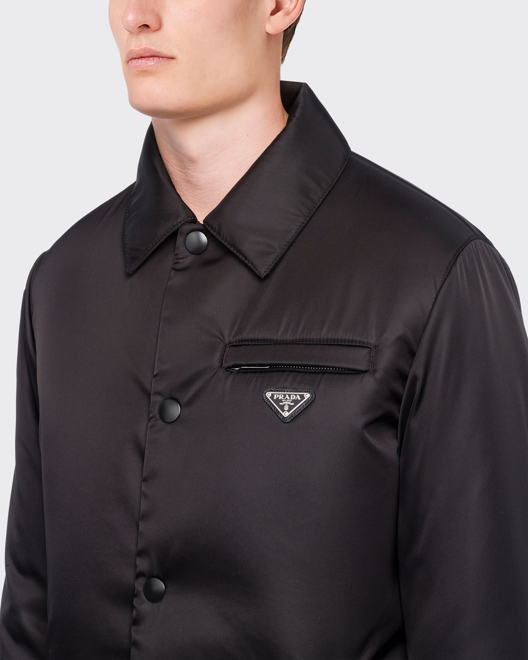 Black Re-nylon Raincoat | PRADA