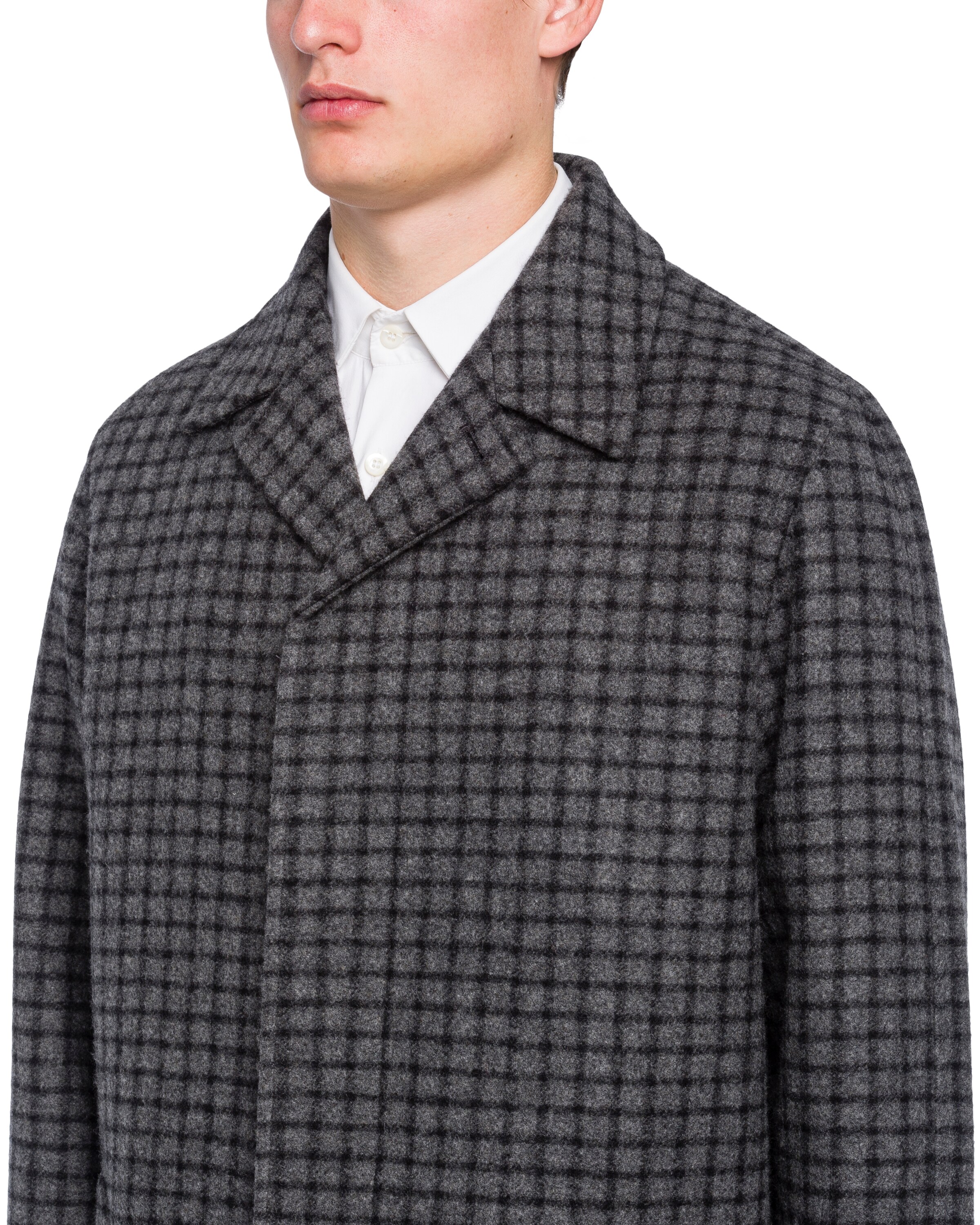 Slate Gray Wool coat | Prada
