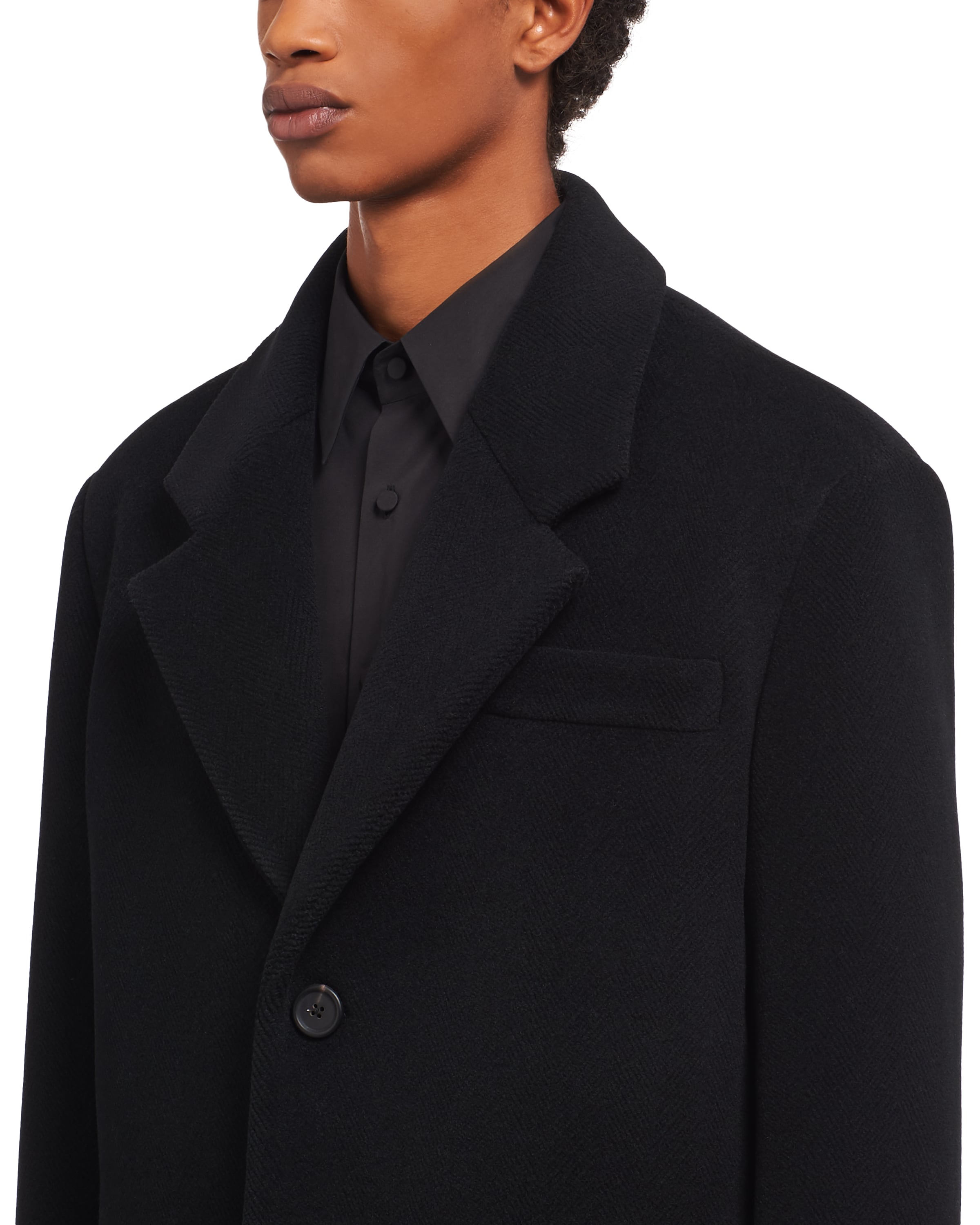 Black Wool coat | Prada