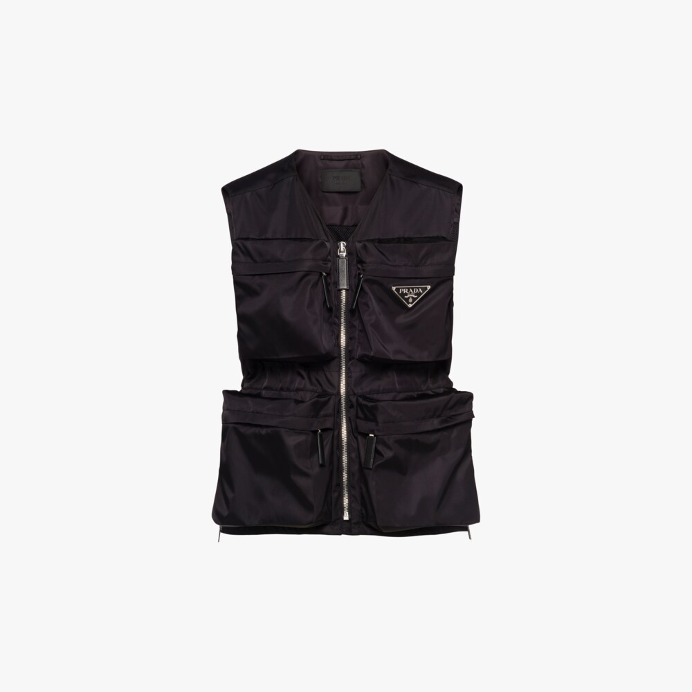 Black Re-Nylon vest | Prada