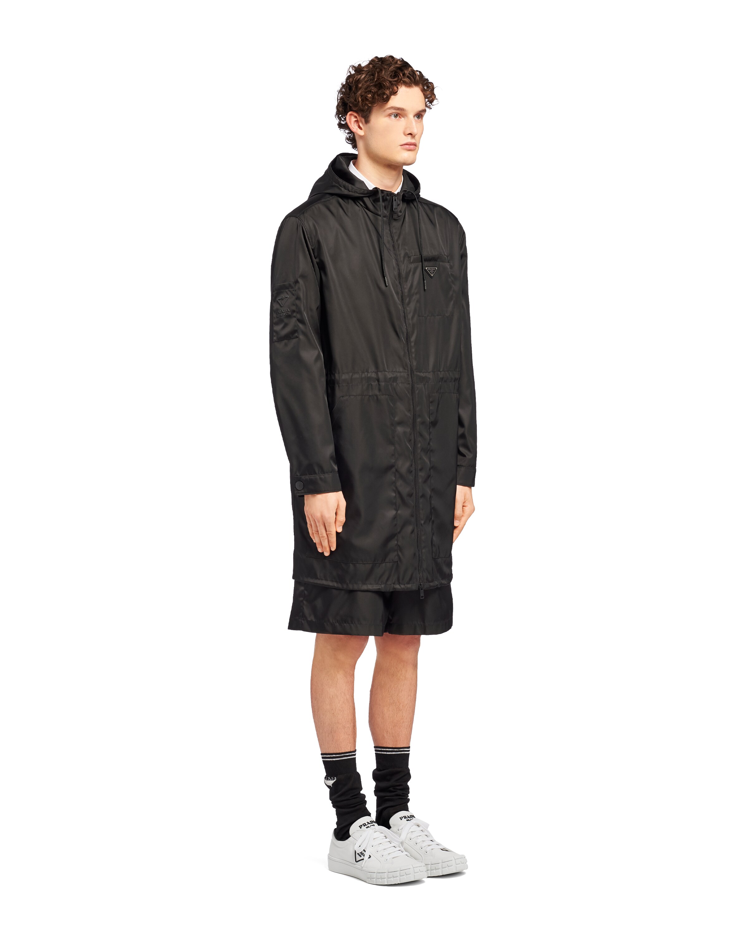 Black Re-Nylon raincoat | Prada