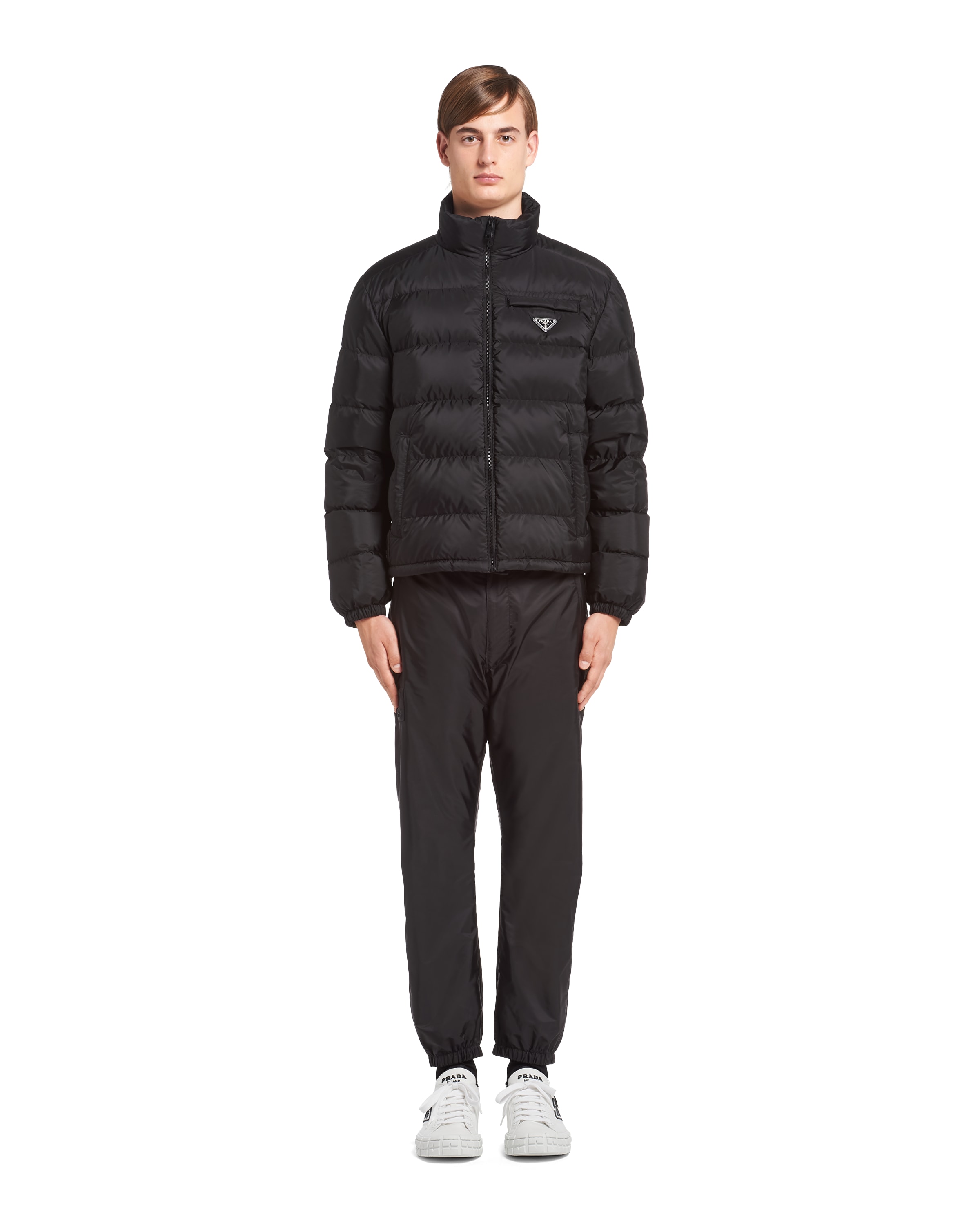 Re-Nylon cropped puffer jacket | Prada