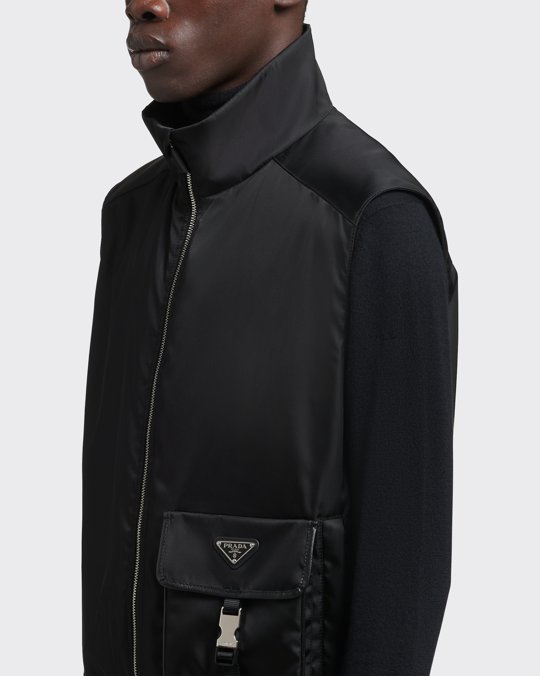 Black Re-nylon Vest | PRADA