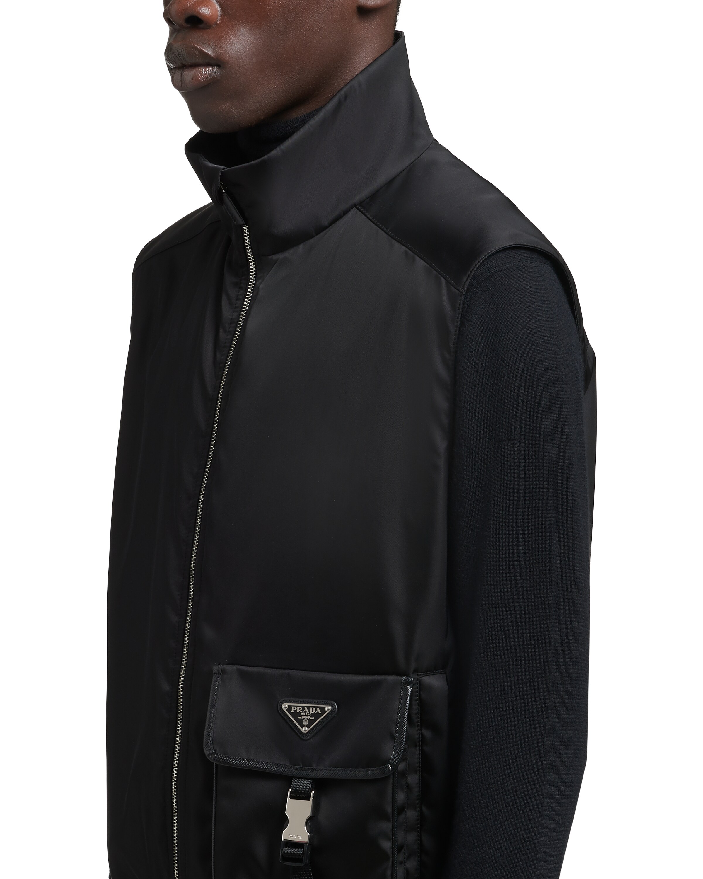 Black Re-Nylon vest | Prada
