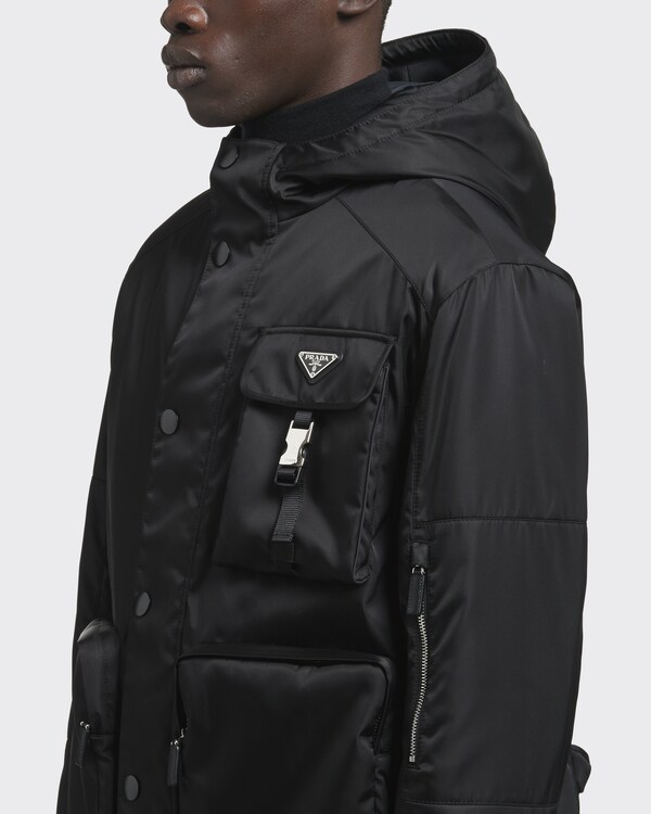 Black Re-nylon Blouson Jacket | PRADA