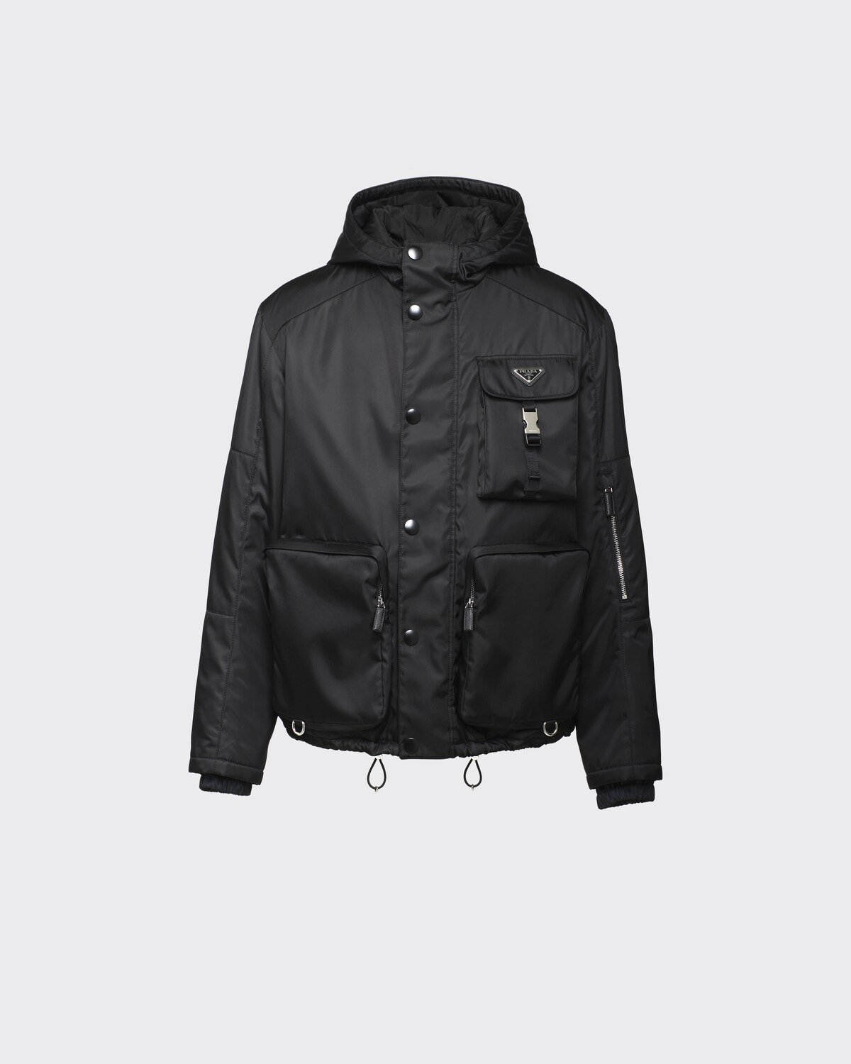 Black Re-nylon Blouson Jacket | PRADA