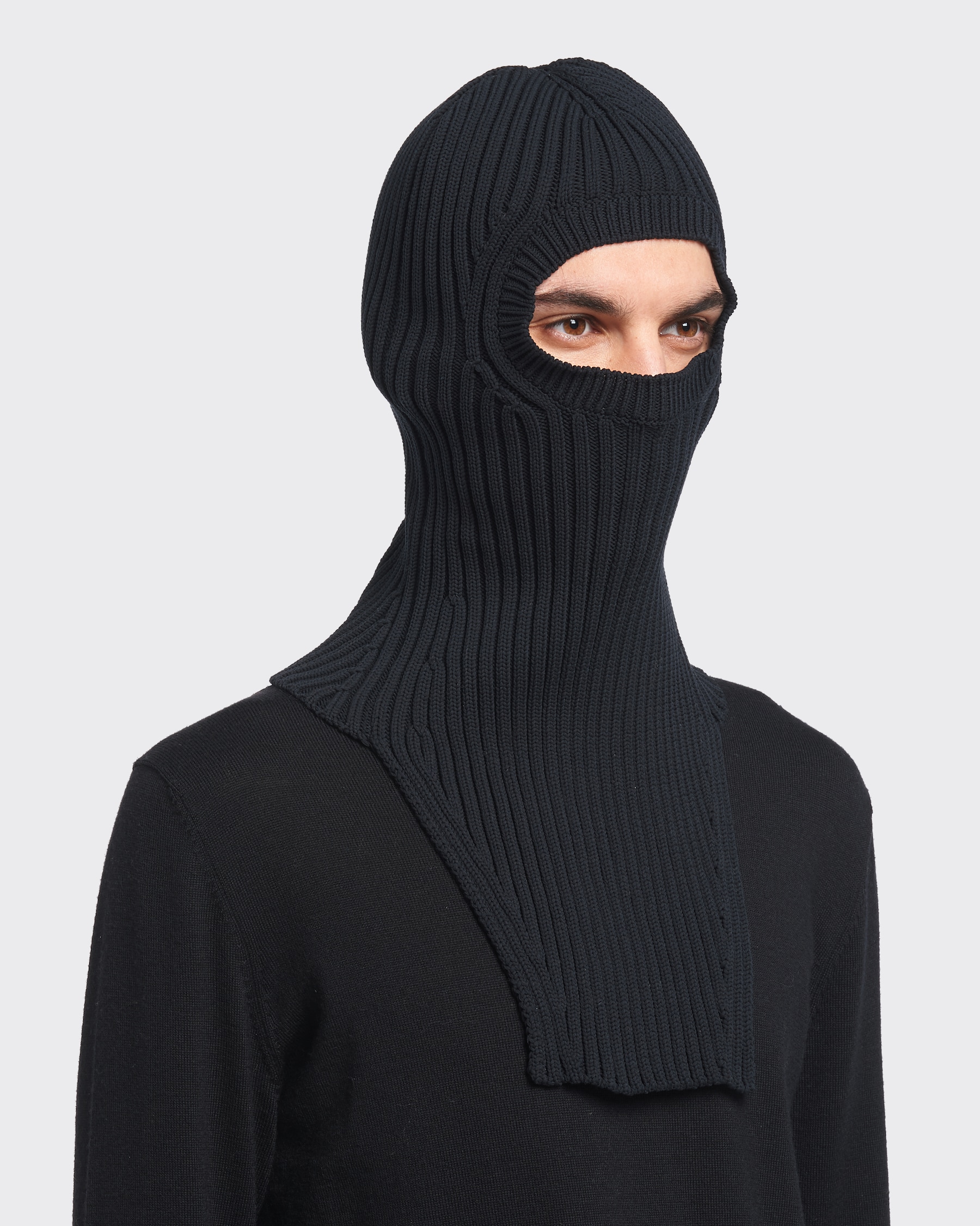 Black Technical Fabric Ski Mask | PRADA