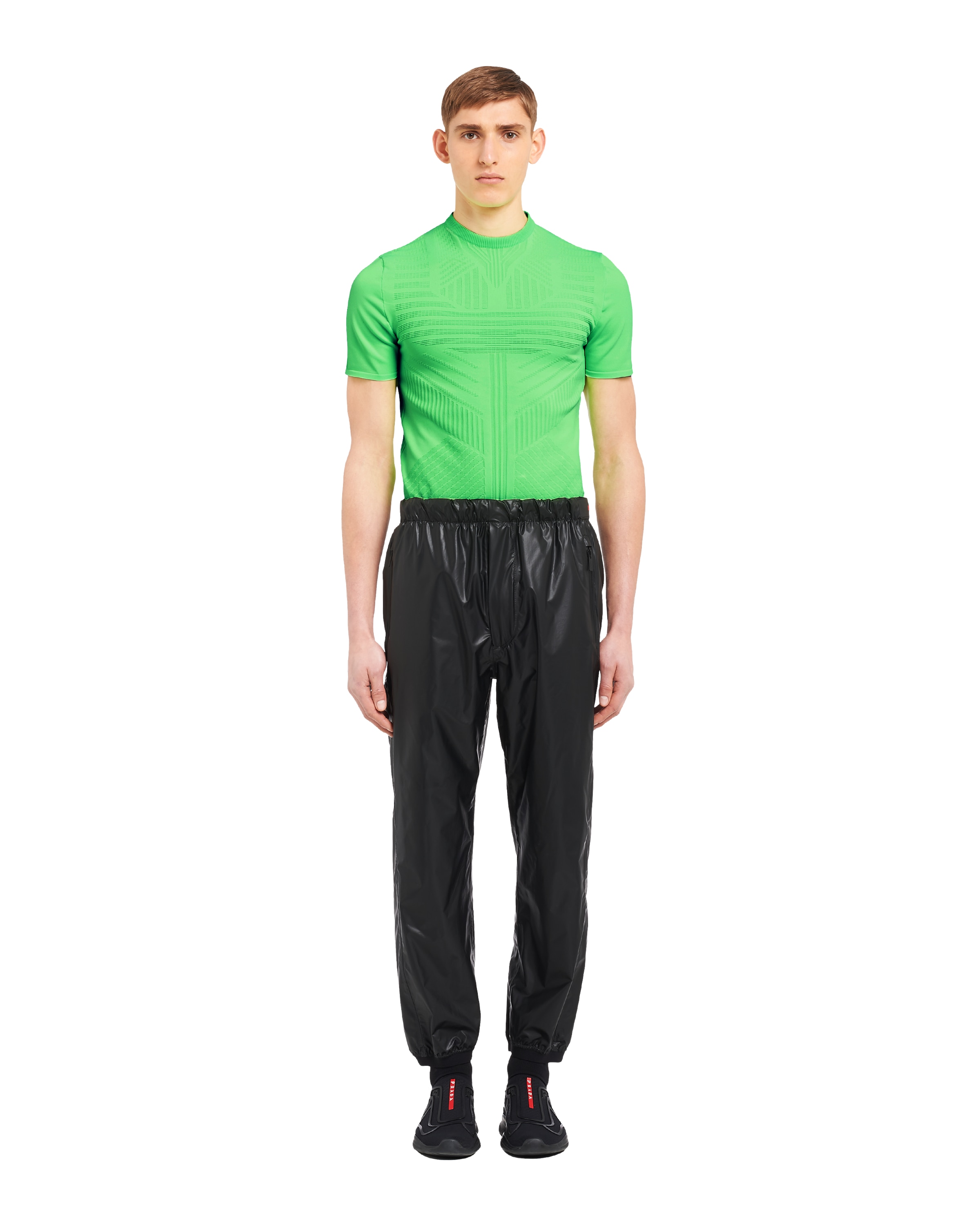 Black Light Nylon wide-leg pants | Prada