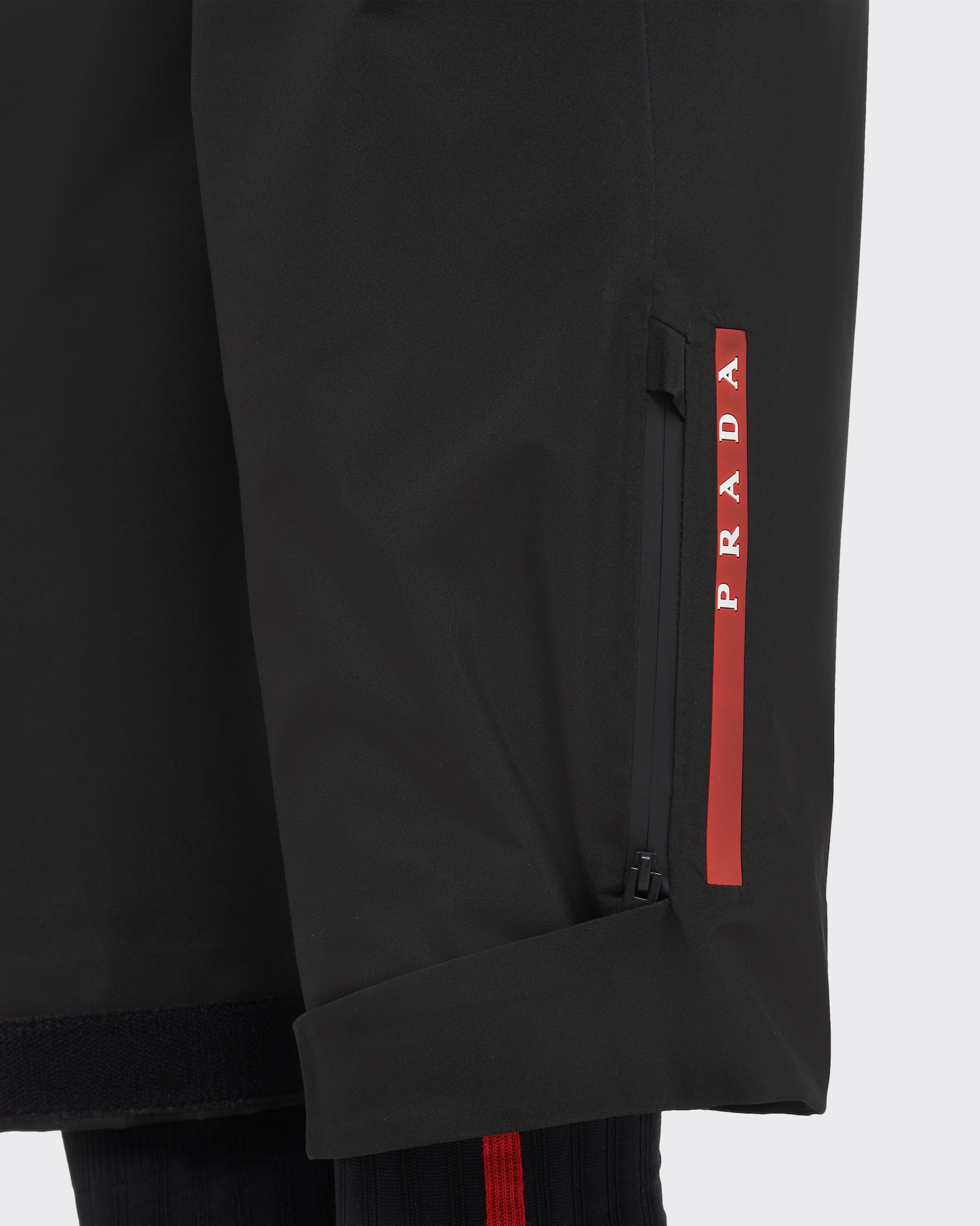 Black Technical Fabric Wide-leg Pants | PRADA
