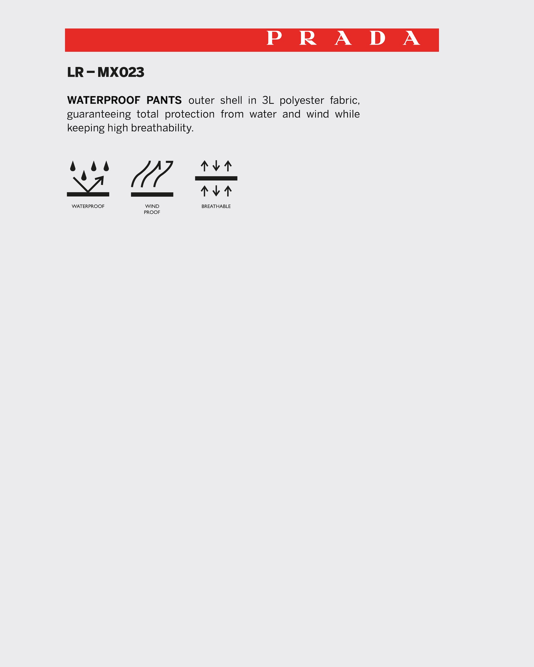 Black Technical Fabric Wide-leg Pants | PRADA