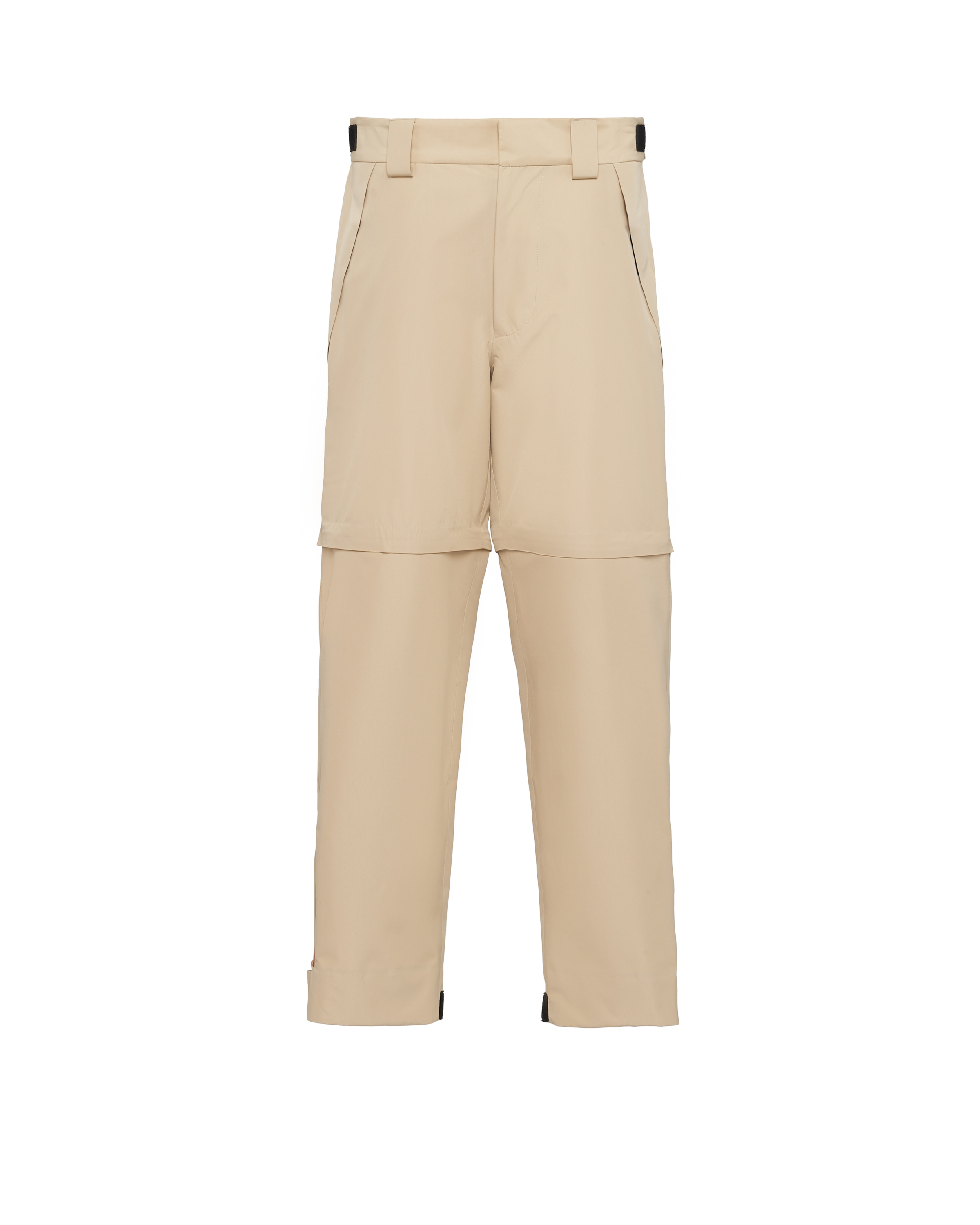 Sand Beige Technical fabric wide-leg pants | Prada