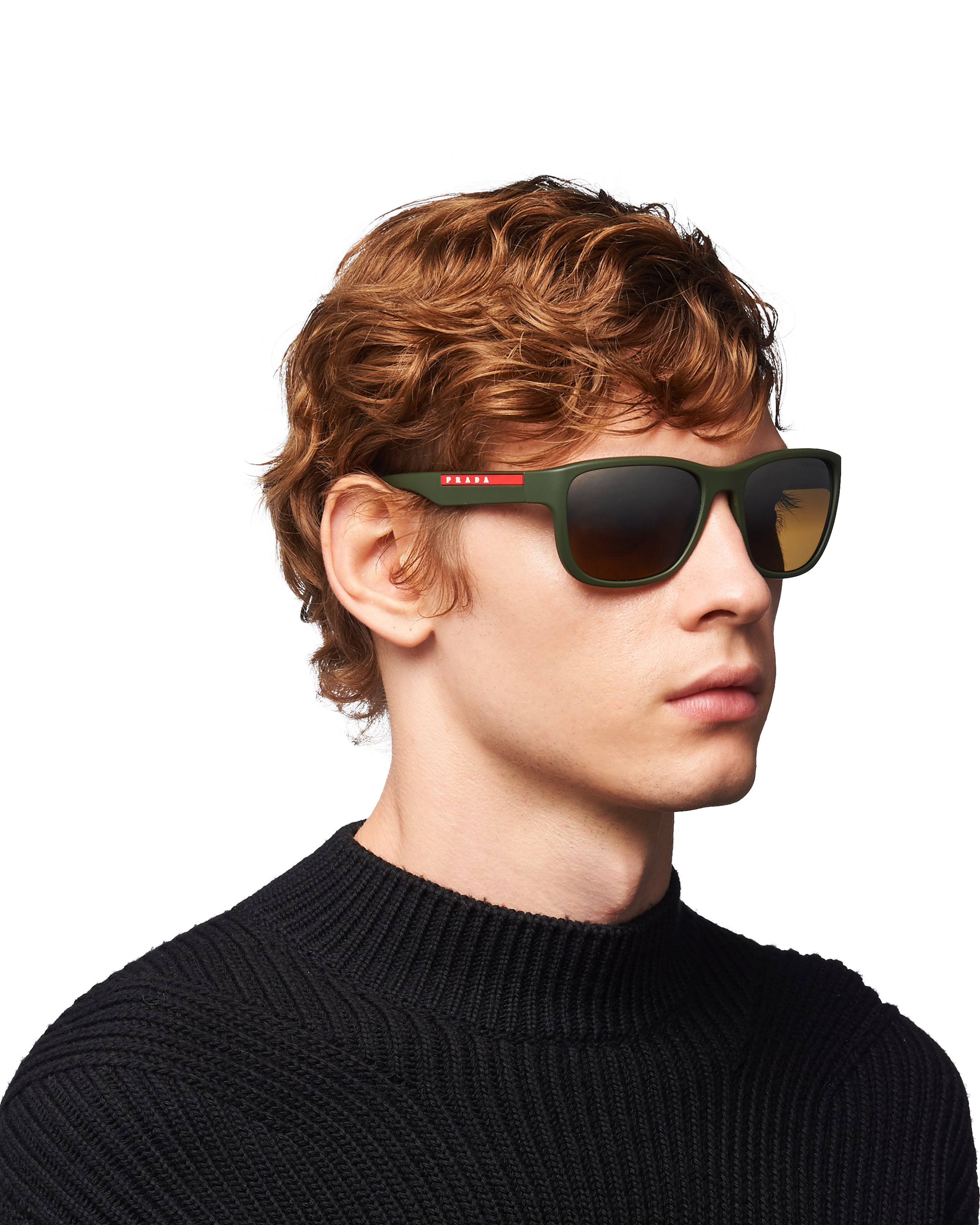 Grey Lenses Prada Linea Rossa Flask sunglasses | Prada