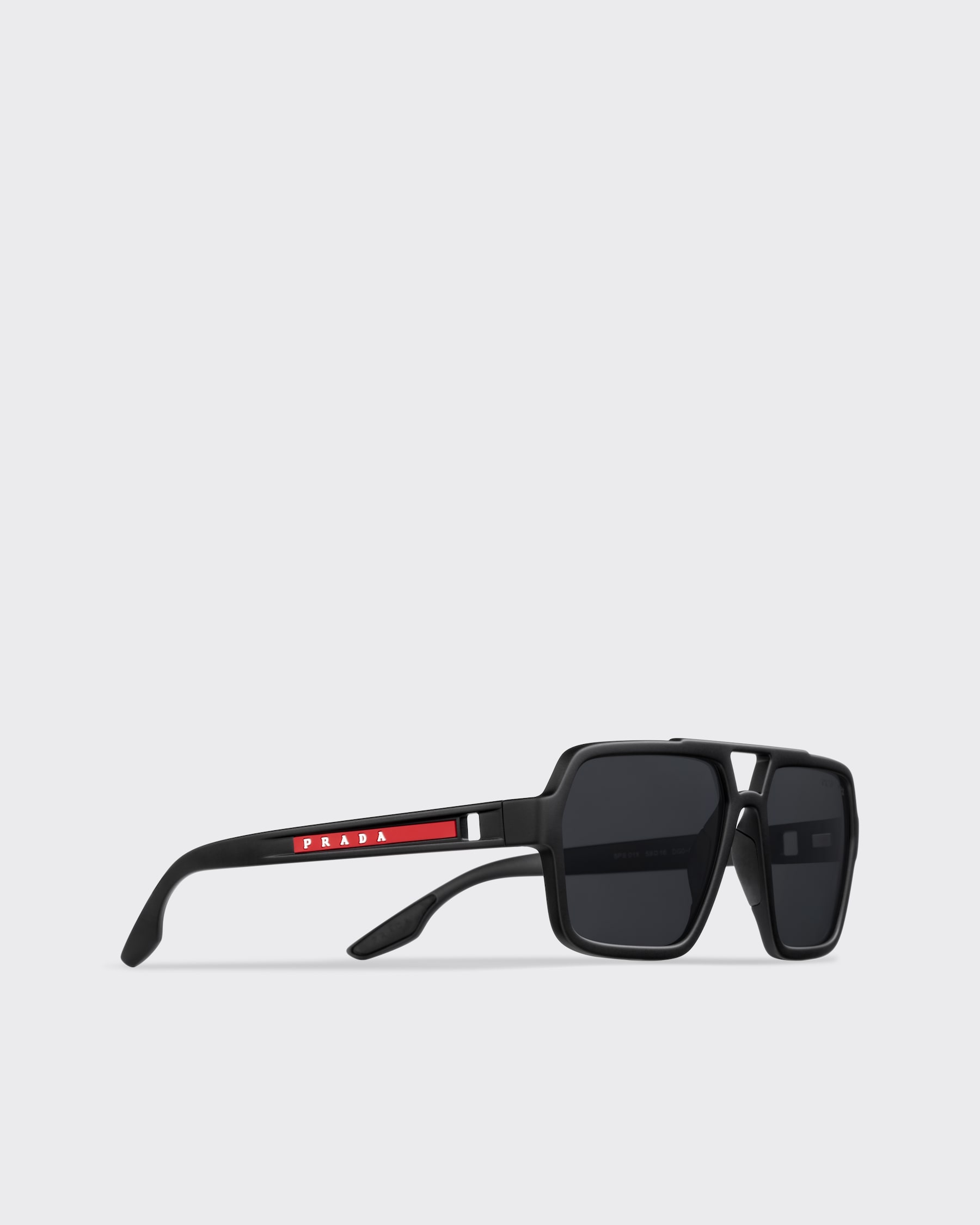 Lens: Black Linea Rossa Eyewear Collection Sunglasses | PRADA