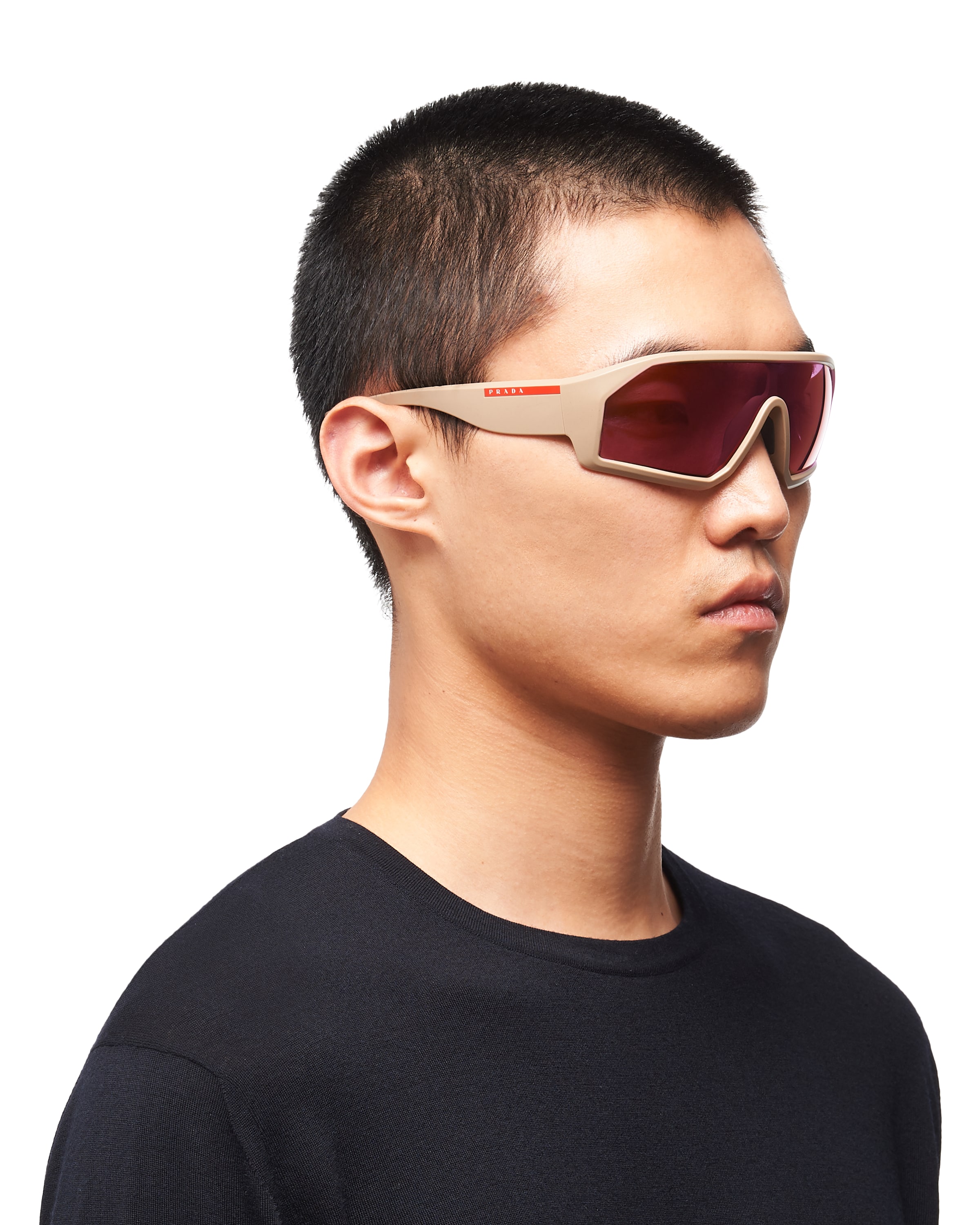 Amaranth Lenses Prada Linea Rossa Impavid sunglasses | Prada