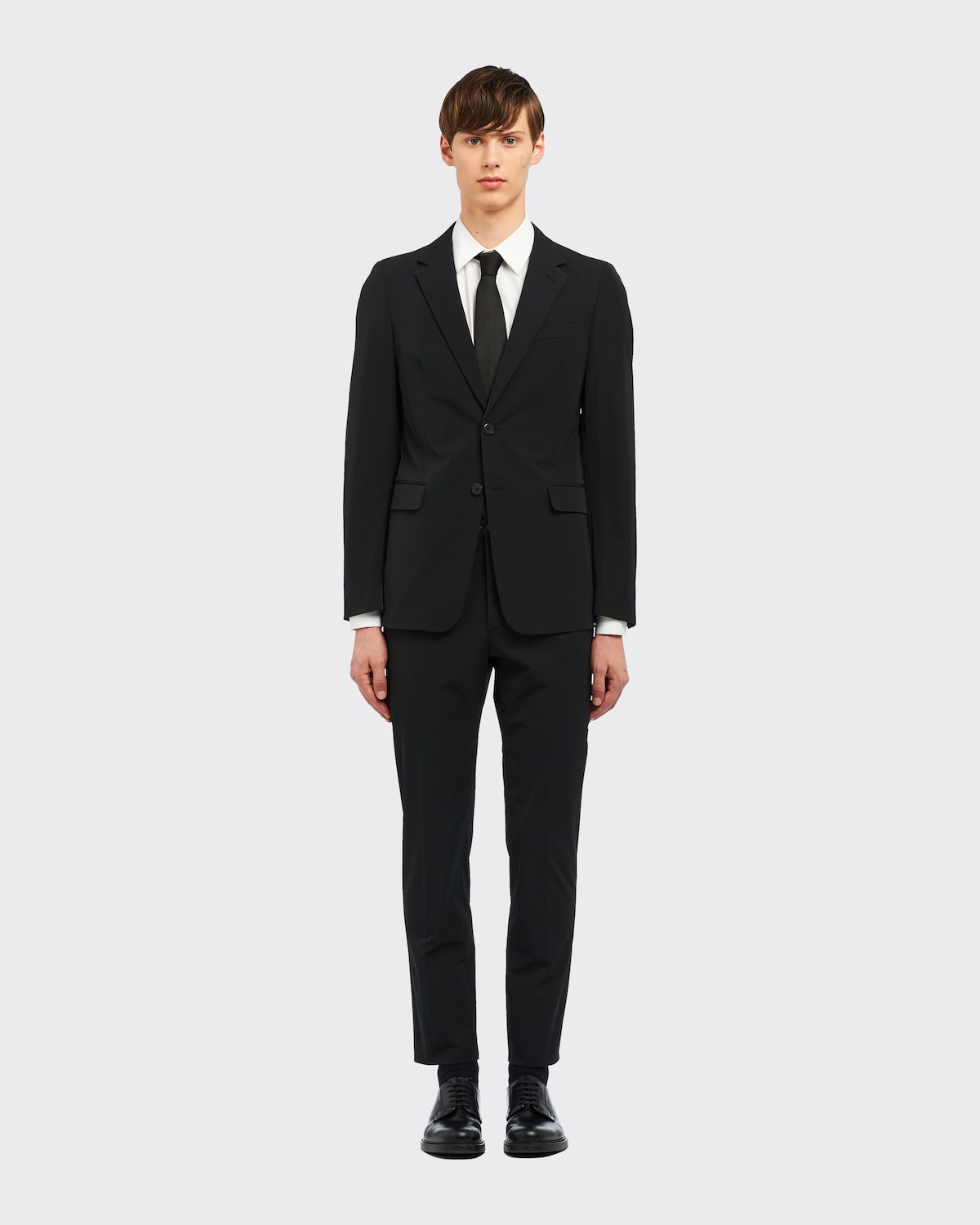 Black Technical Fabric Single-breasted Suit | PRADA