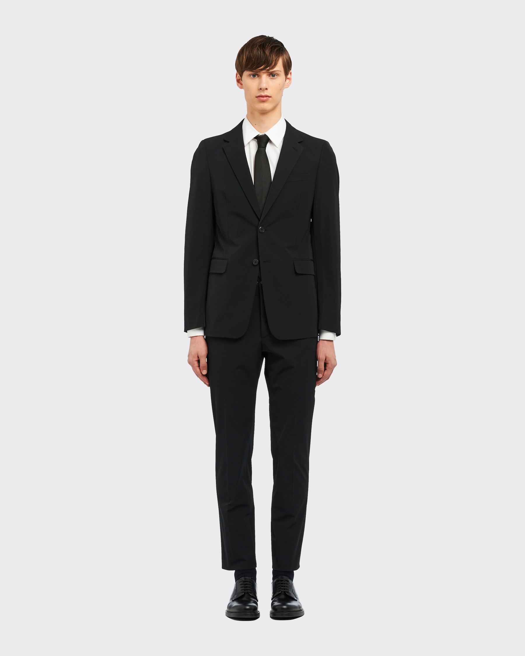Black Technical Fabric Single-breasted Suit | PRADA