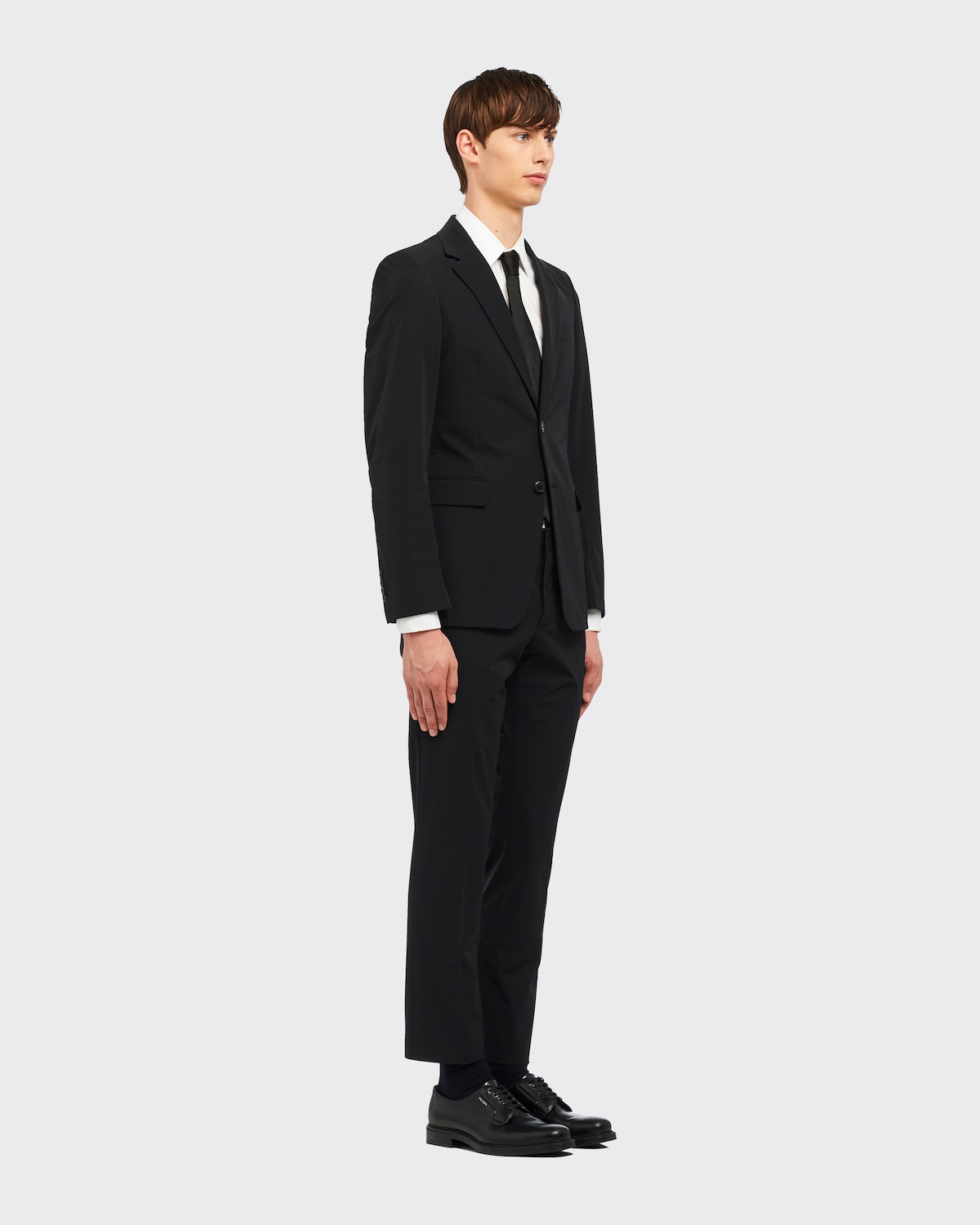 Black Technical Fabric Single-breasted Suit | PRADA