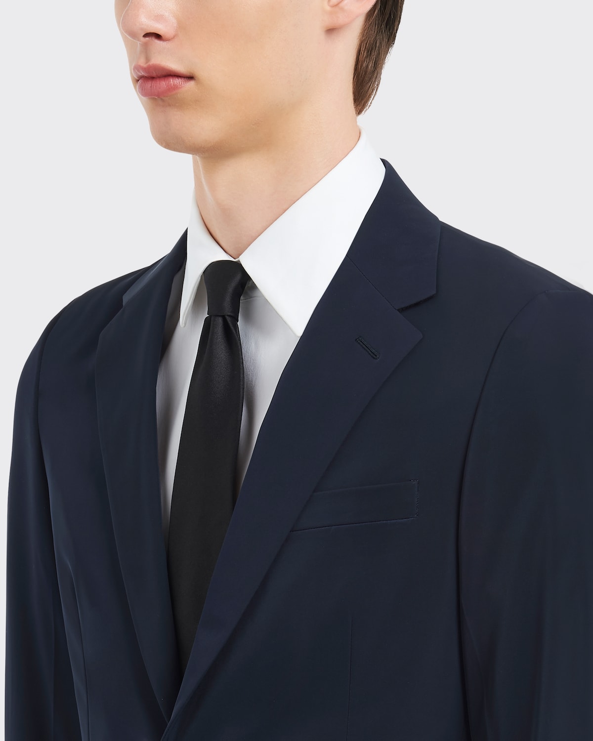 Navy Technical Fabric Single-breasted Suit | PRADA