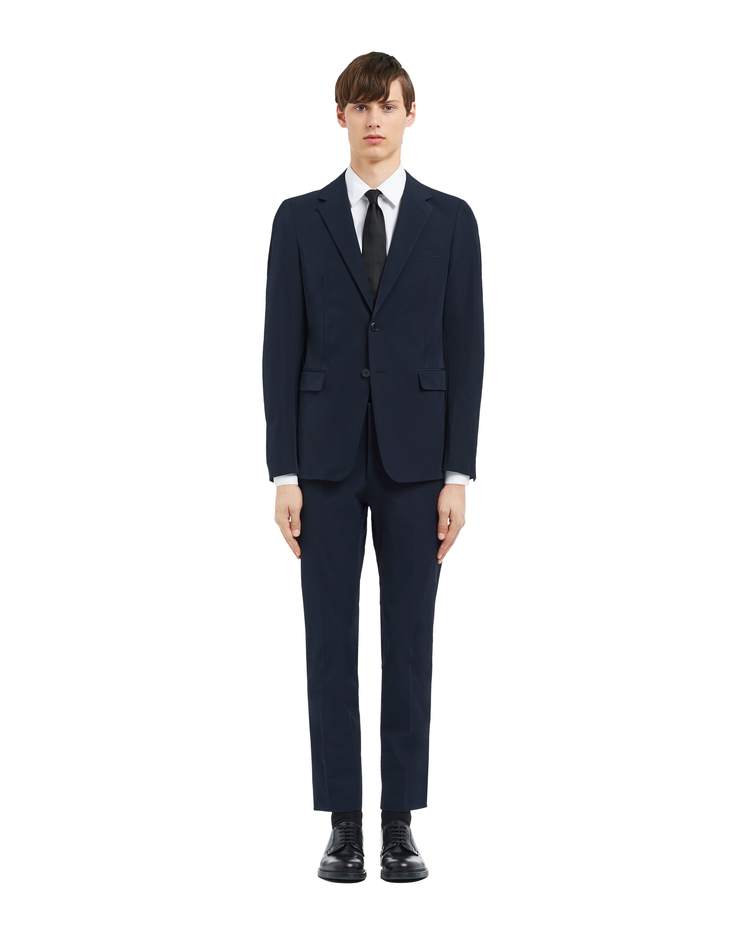Navy Technical fabric single-breasted suit | Prada